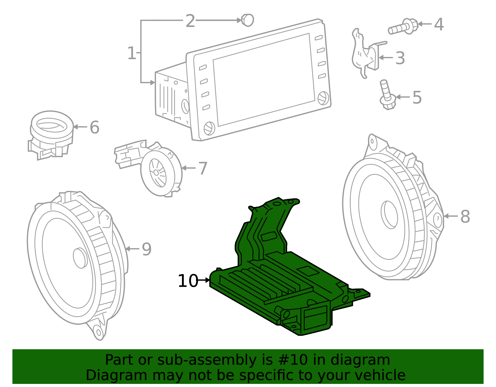 2020-2022 Toyota Corolla Amplifier 86280-12250 | Toyota Parts Center