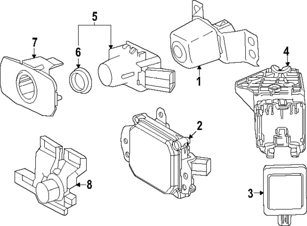 882B1-0E012 - Radar Sensor - 2024-2025 Toyota | OEM Genuine Toyota Parts
