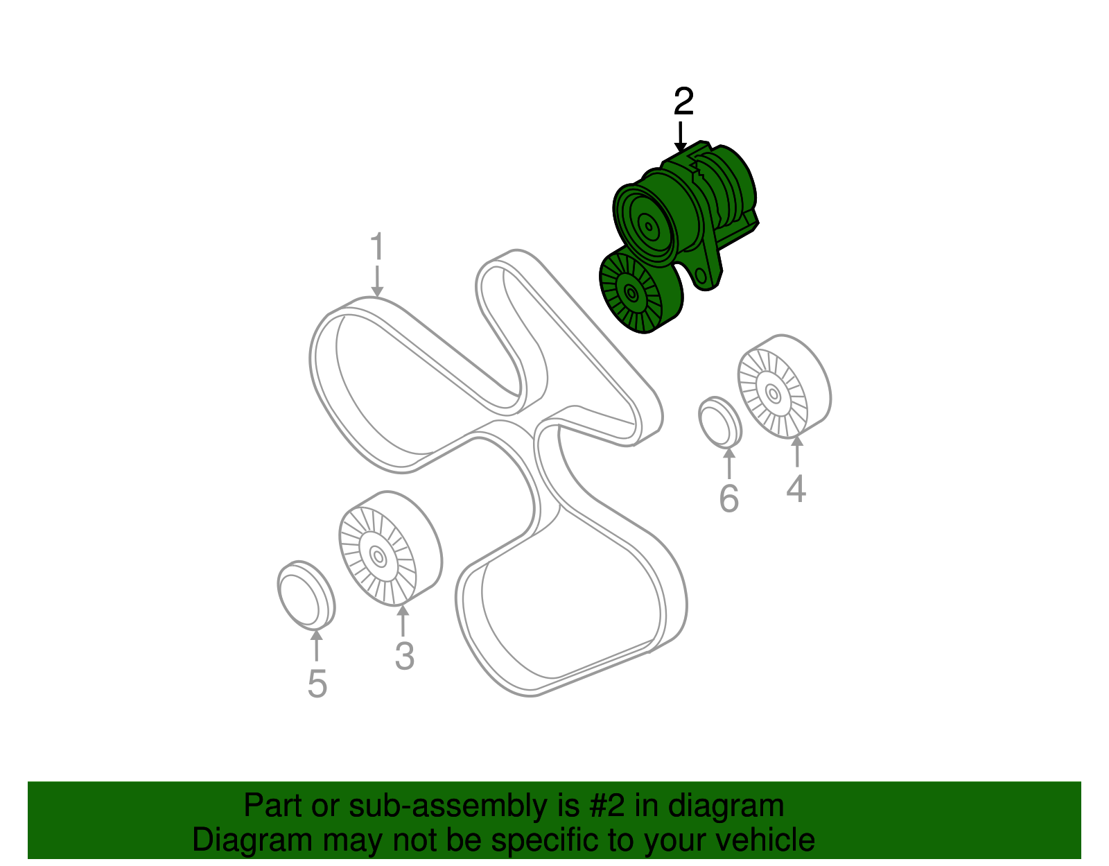 11287582946 - 2011-2015 BMW Belt Tensioner (11-28-7-582-946) | BMW of ...