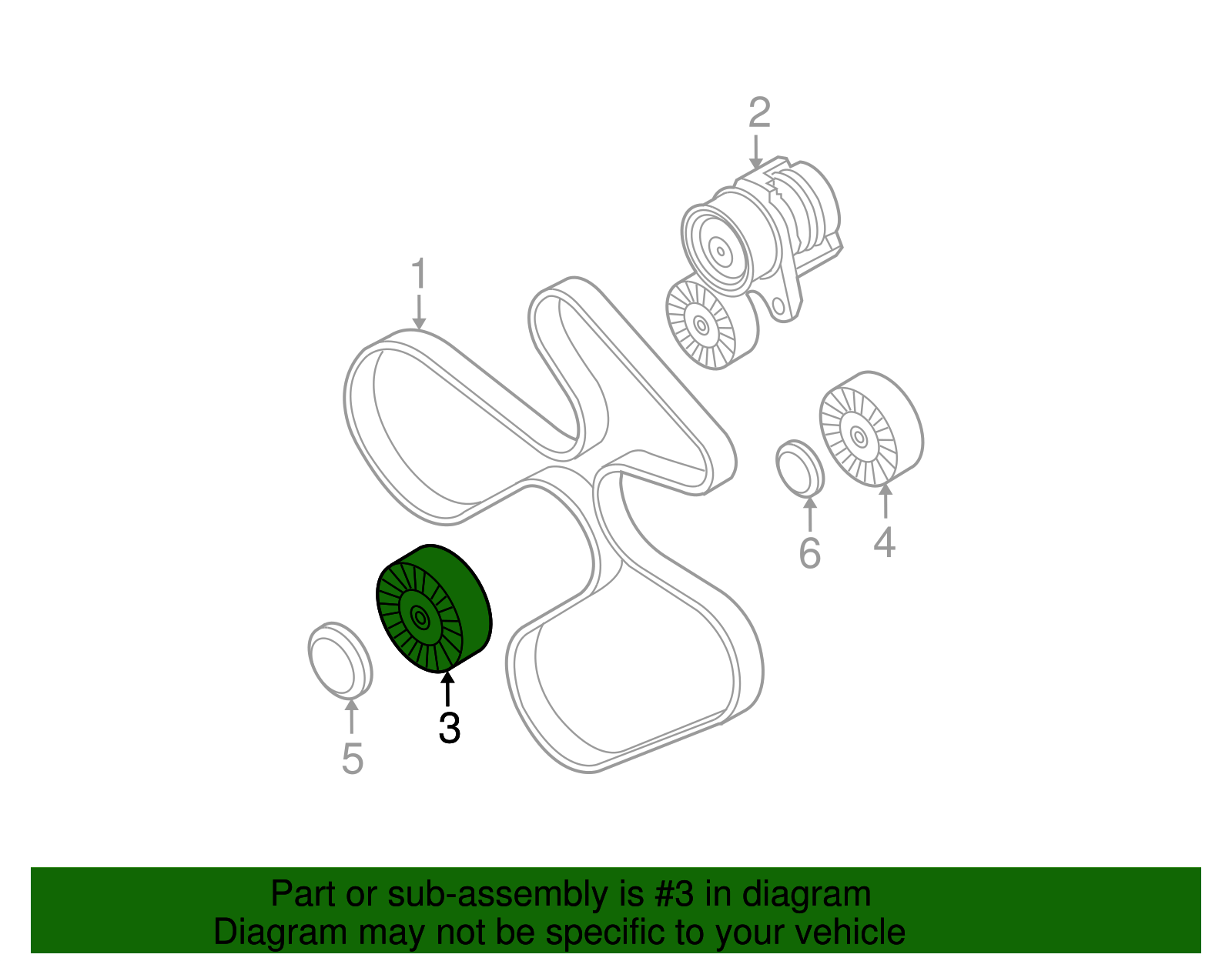 11287557851 - 2007-2013 BMW Idler Pulley (11-28-7-557-851) | BMW of ...
