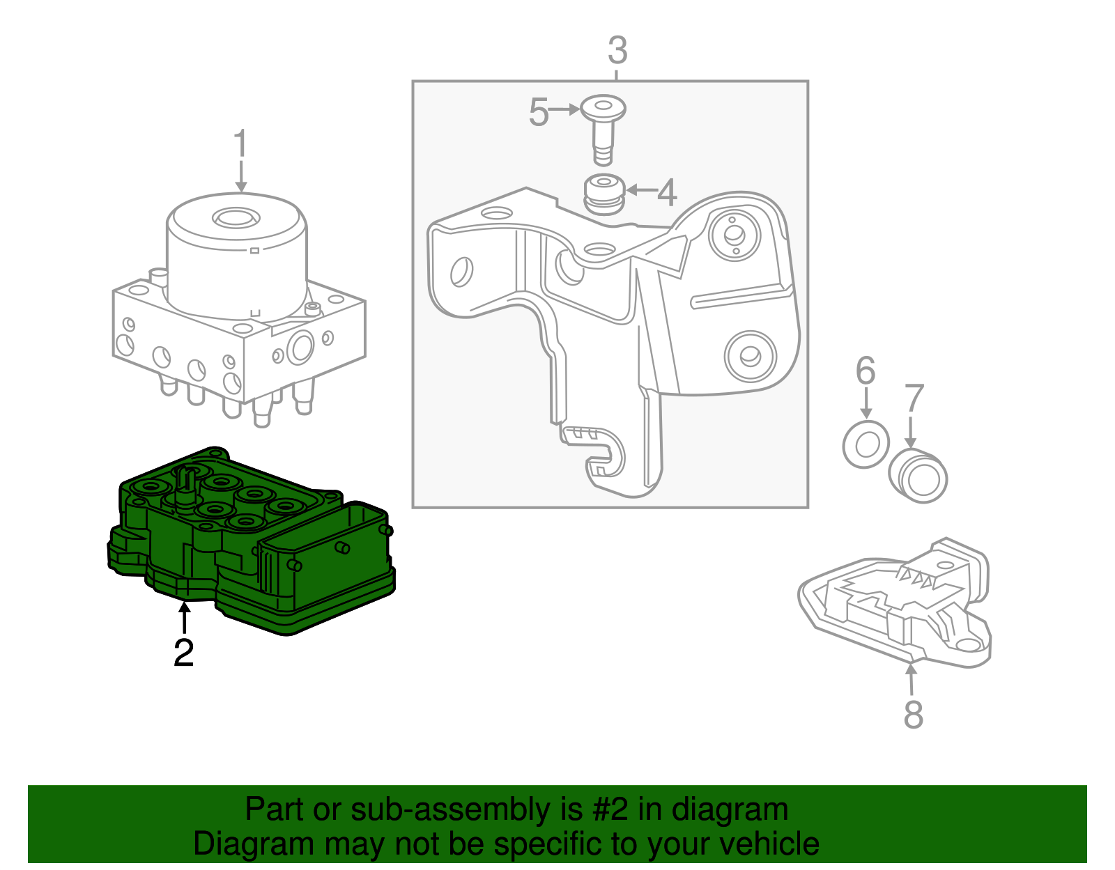 2017-2022 GM Electronic Brake Control Module with 4 Bolts 42427072 ...