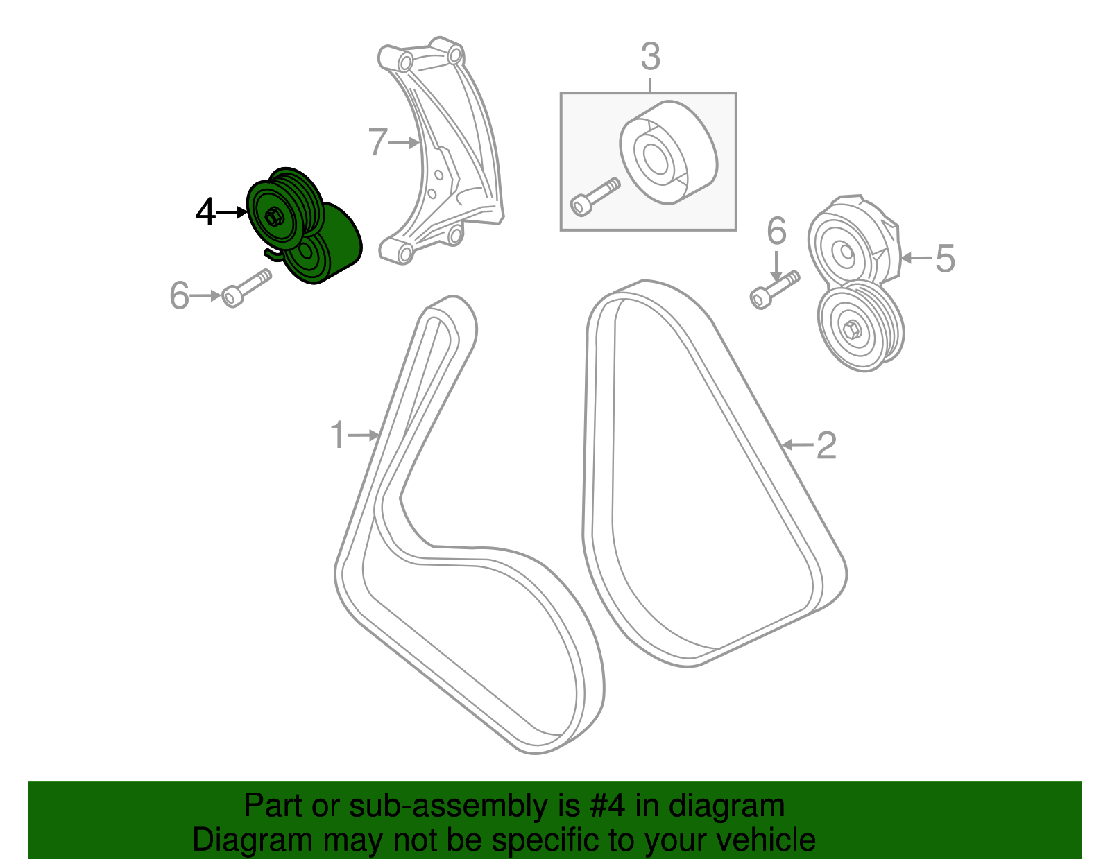 06E-903-133-AB - Belt Tensioner 2011-2015 Volkswagen Touareg ...