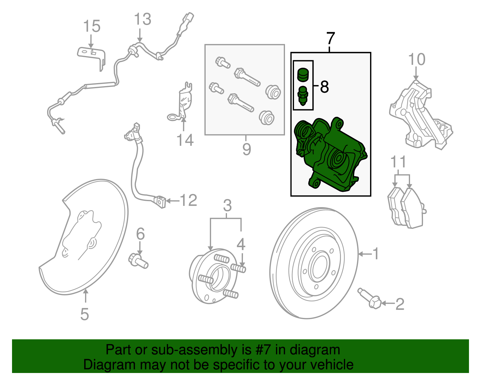 2009-2012 Ford Motorcraft™ Caliper BRCF-249 | Miracle Ford Parts