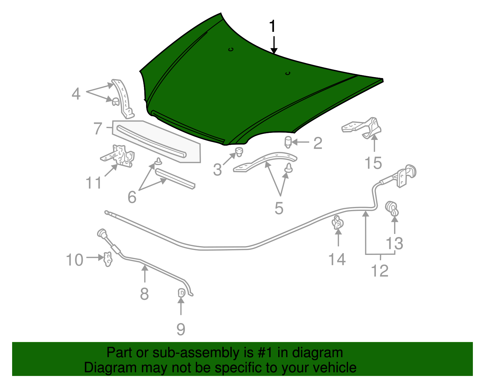 60100-S5D-A80ZZ - Hood Panel 2004-2005 Honda Civic | Honda Parts Online