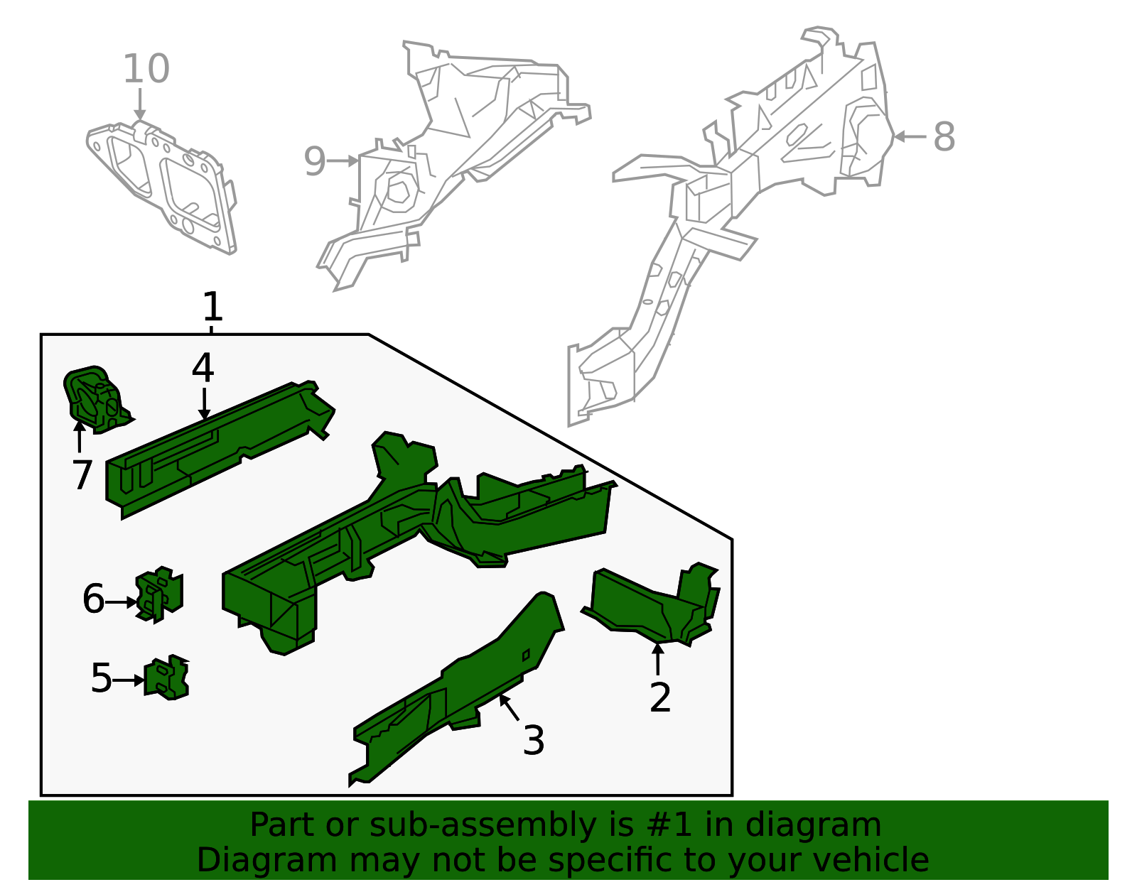 Rail Assembly 68421033AC | Mopar Parts Canada