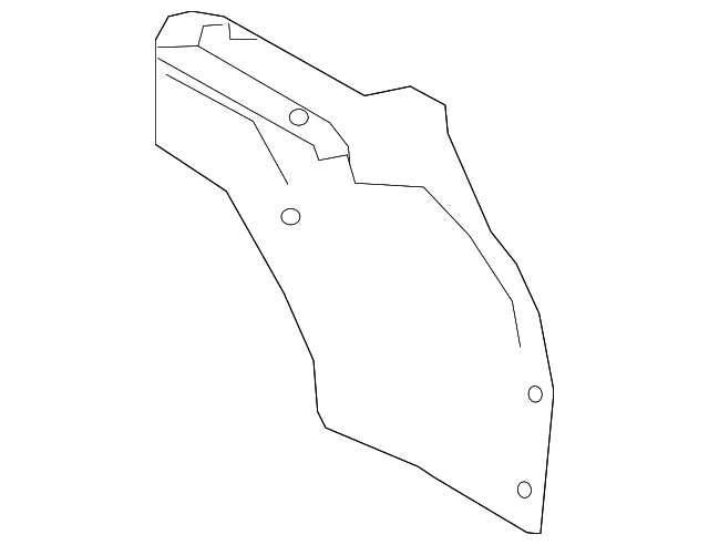 2017 Hyundai Elantra Wheelhouse Liner 86822-F2500 | QuirkParts