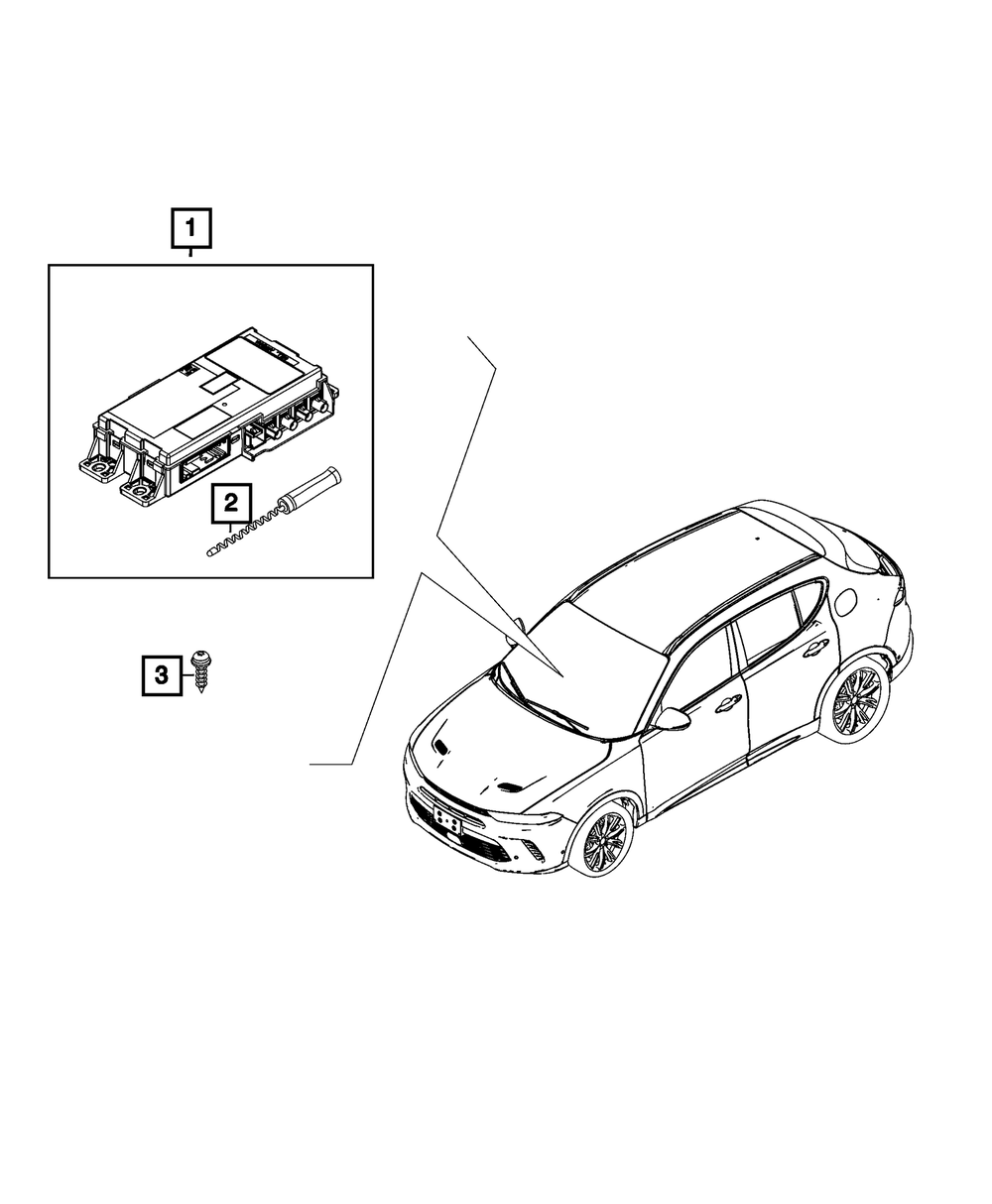 68672255AA - Global Telematics Box Module 2023-2025 Dodge Hornet | The ...
