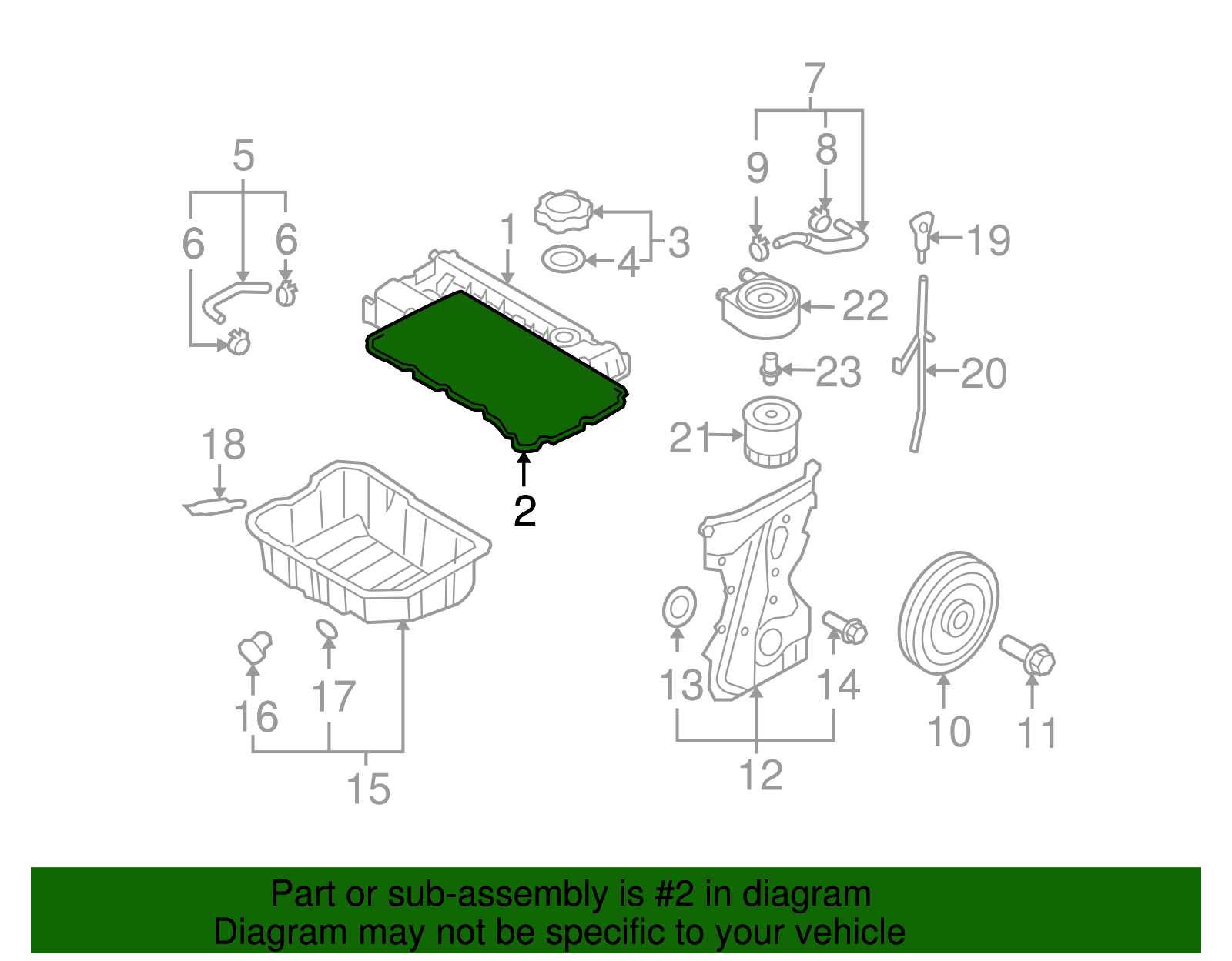Genuine Valve Cover Gasket for 2006-2008 Hyundai Sonata | Part# 22441 ...