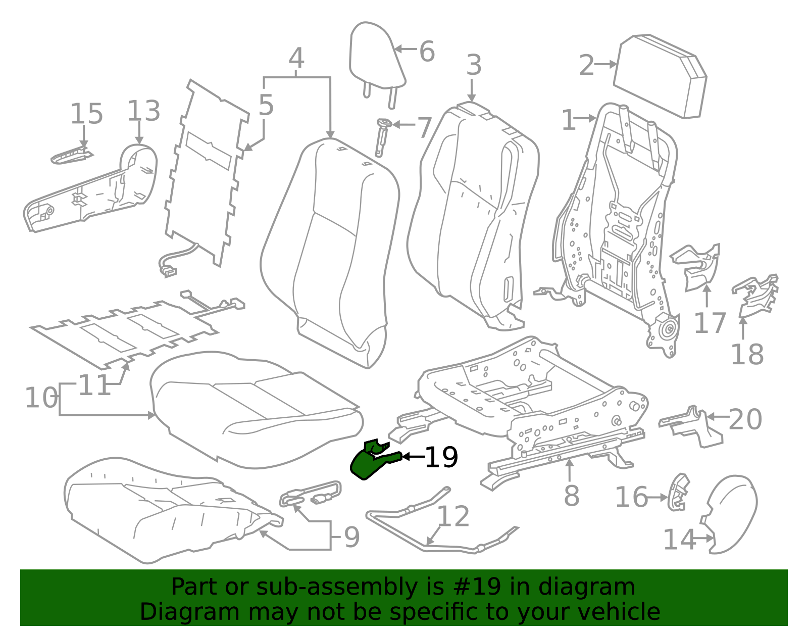 Genuine Official Toyota Seat Track Cover part# 72127-0R030-C0 for 2013 ...