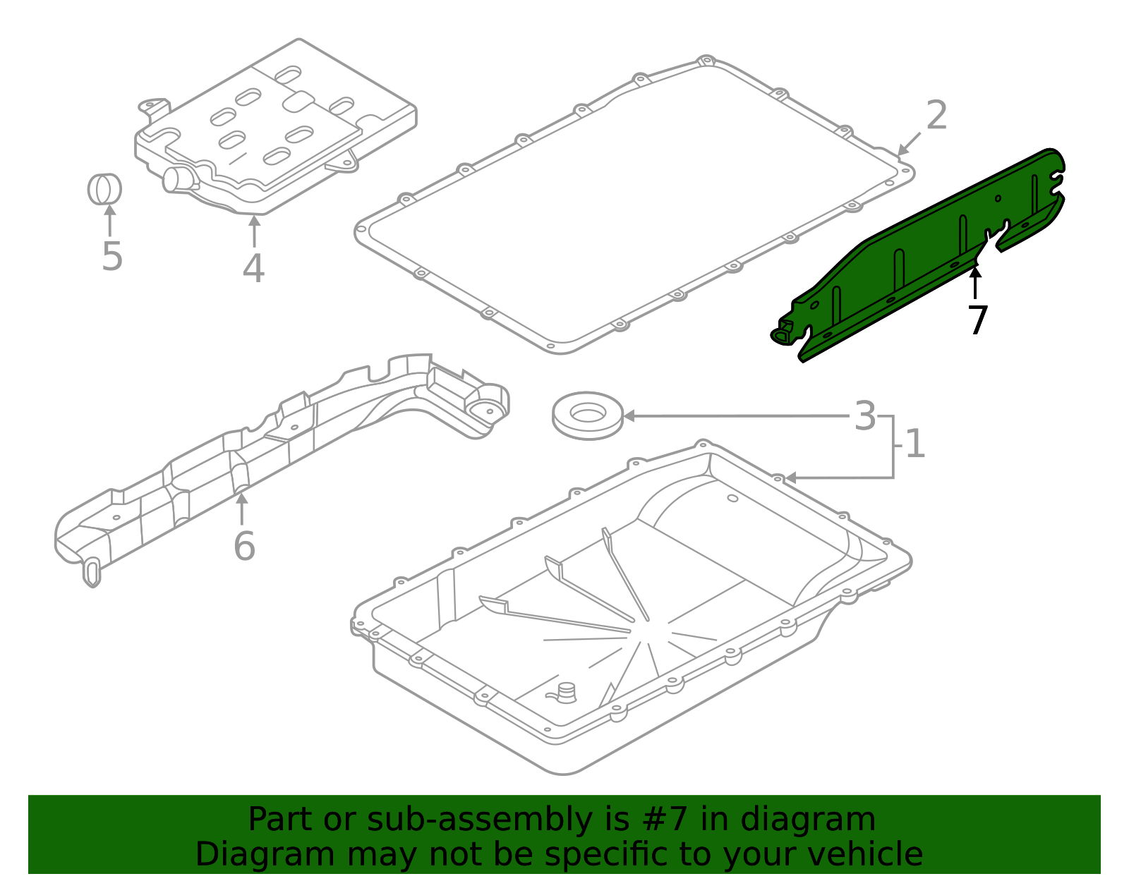2020-2025 Ford | Transmission Oil Pan Bracket | L1MZ-7A434-K | Walls ...