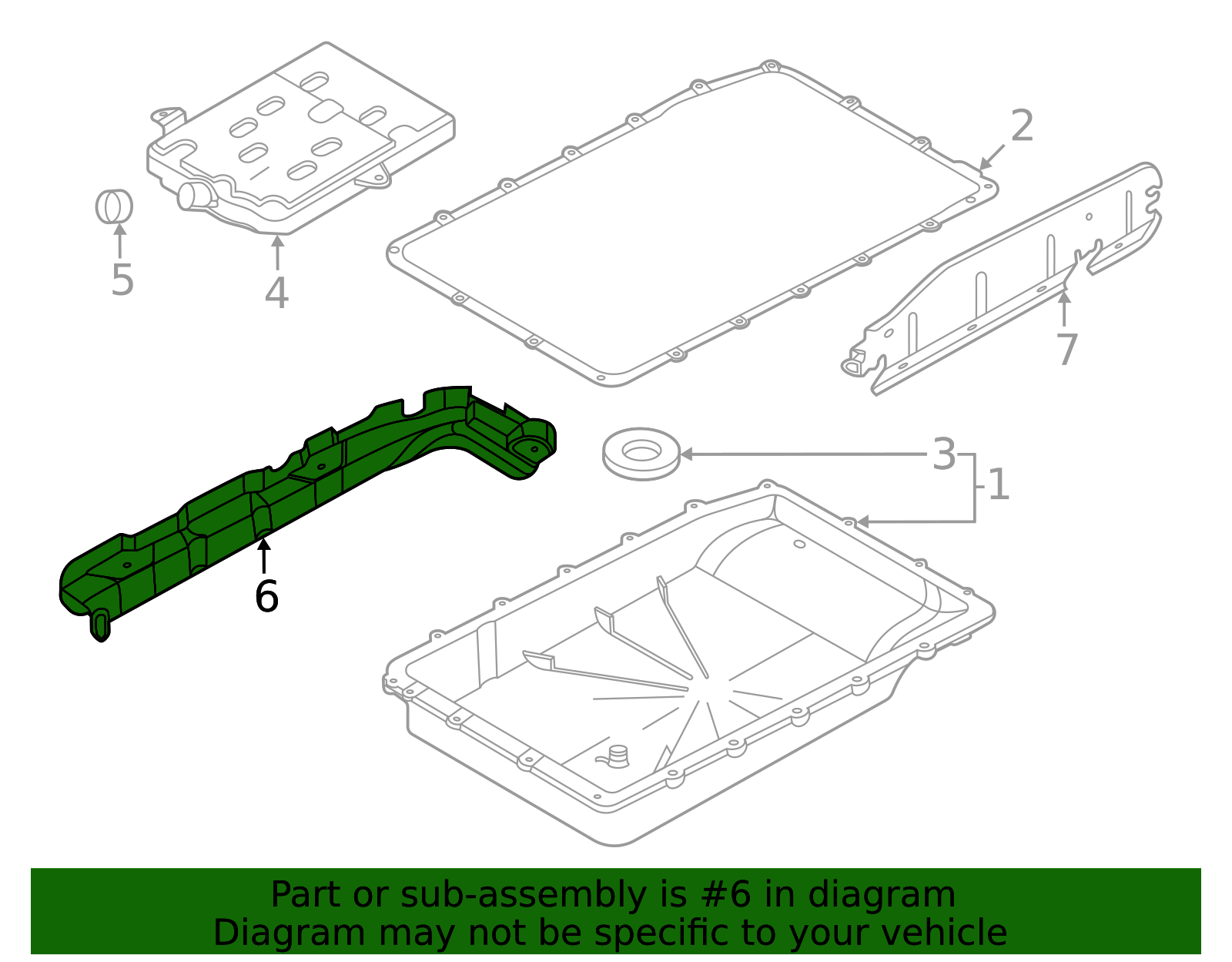 JR3Z-5G221-C - Transmission Oil Pan Bracket 2020-2025 Ford | Ford Parts ...
