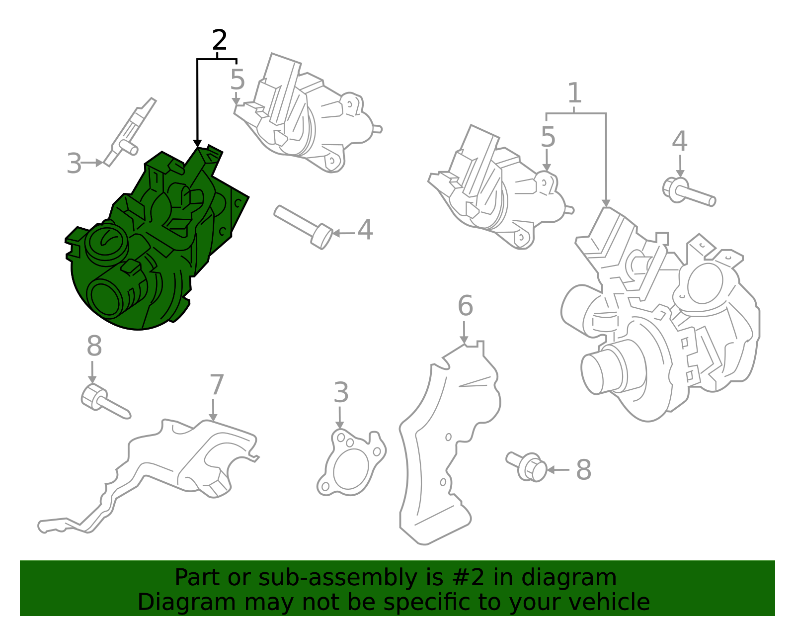 RL3Z-6K682-B - Turbocharger 2024-2025 Ford F-150 | Ford Parts Direct