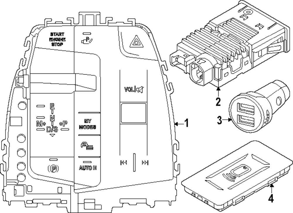 65-41-2-458-285 - USB Port 2023-2025 BMW X1 | Online BMW Shop