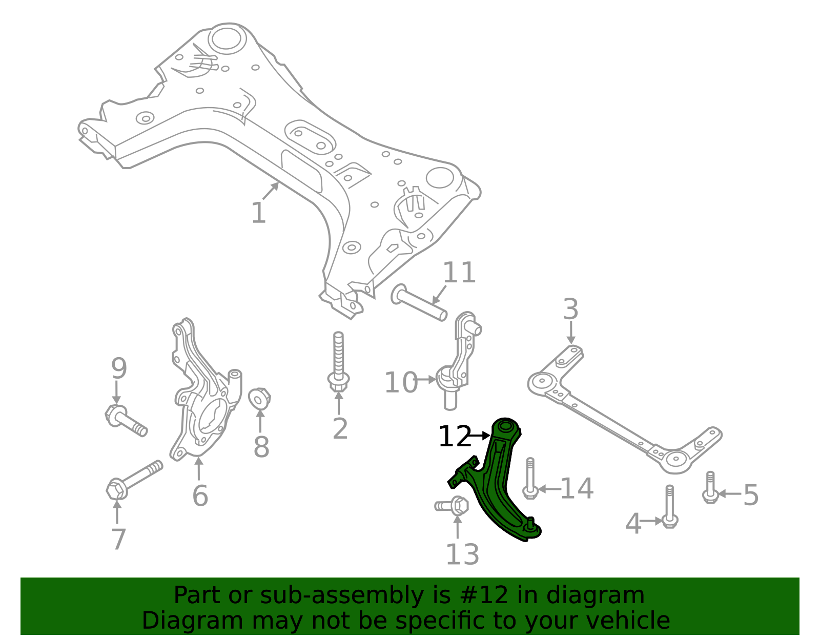 Genuine Front Lower Control Arm (rh) (m20 Nv200 B17 Sentra) - 54500 ...