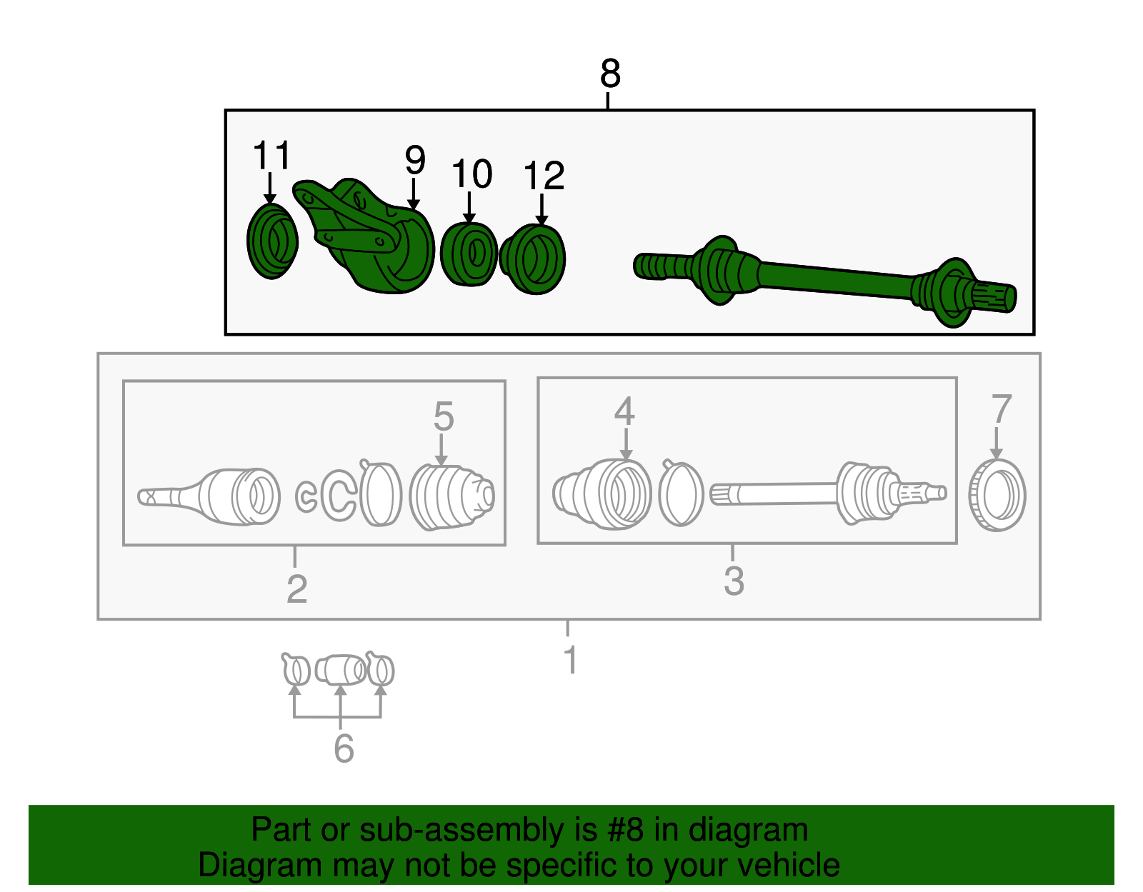 1999-2001 Mazda Protege Cv Intermediate Shaft FA57-25-700 | Mazda Parts ...