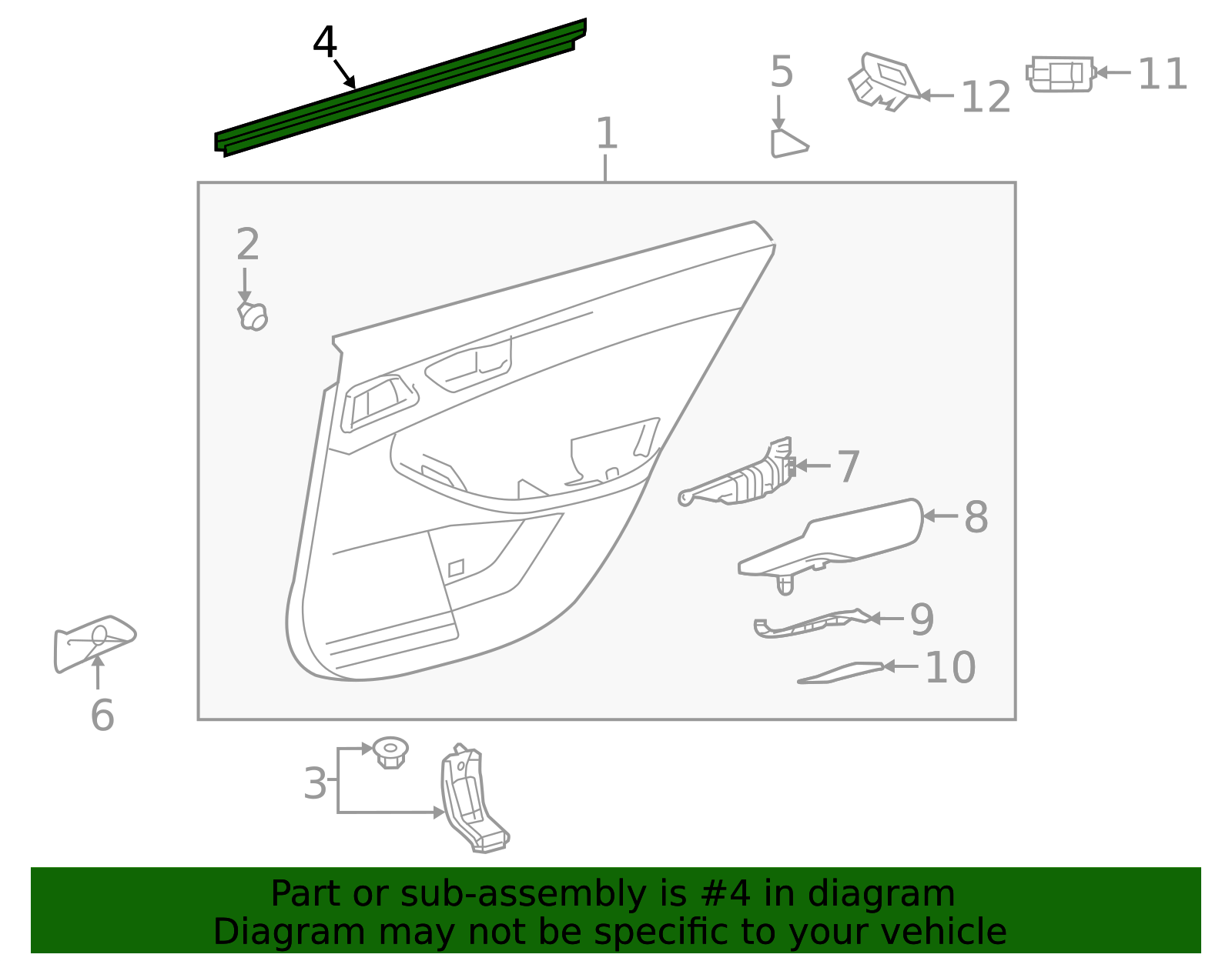 2019-2022 Toyota Avalon Belt Weather-Strip 68174-07020 | MotorMotor