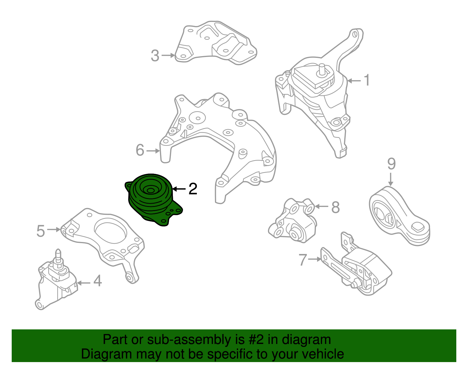 2013-2018 Nissan Altima Side Mount 11220-3TA0B | Nissan Parts Plus