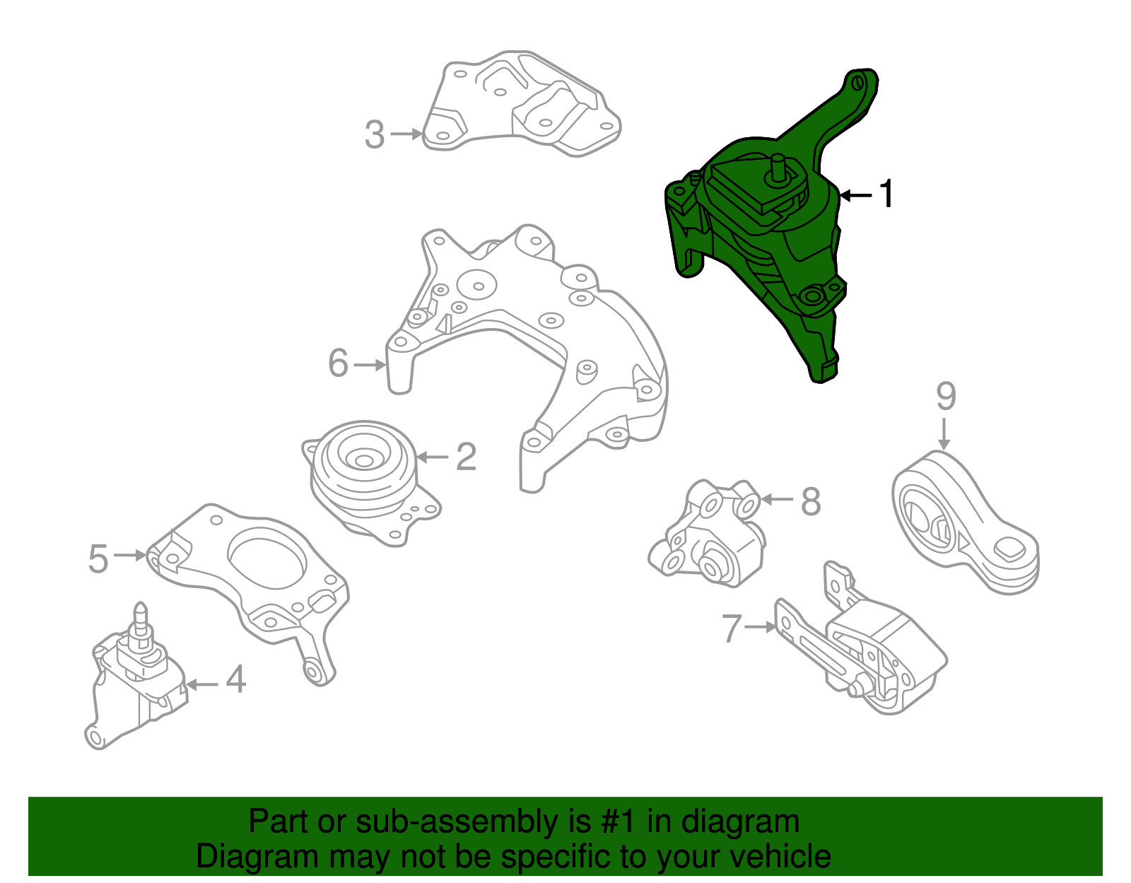 2013-2018 Nissan Altima Side Mount 11210-3TA1D | OEM Parts Online