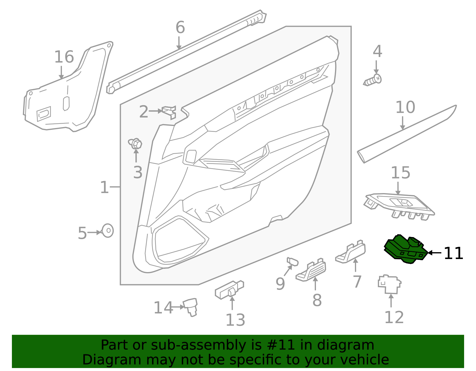 Honda Door Window Switch - Power Window Control - Part #35750-TVA-A21 ...