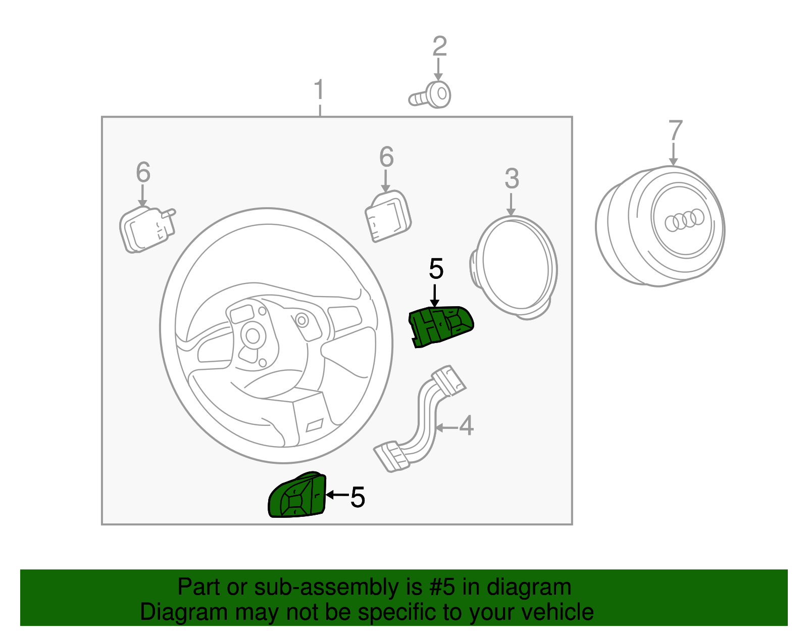 2012-2017 Audi Multi Switch 4L0-951-523-E-XHA | Audi USA Parts