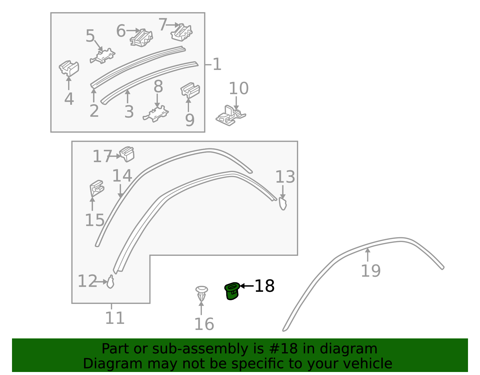 B223-50-765 - 1992-2002 Mazda - Belt Weather-Strip Grommet | Mazda Part ...