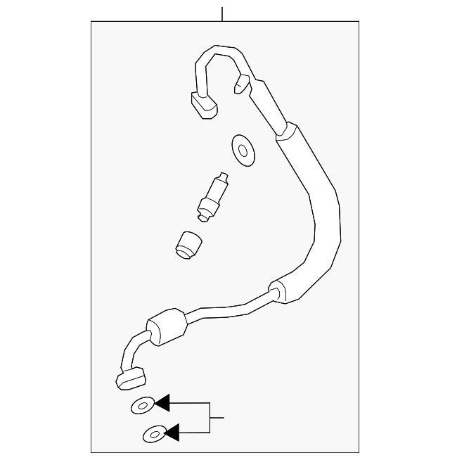 2017-2020 Ford | Suction Line | HC3Z-19867-A | Walls' Ford Parts
