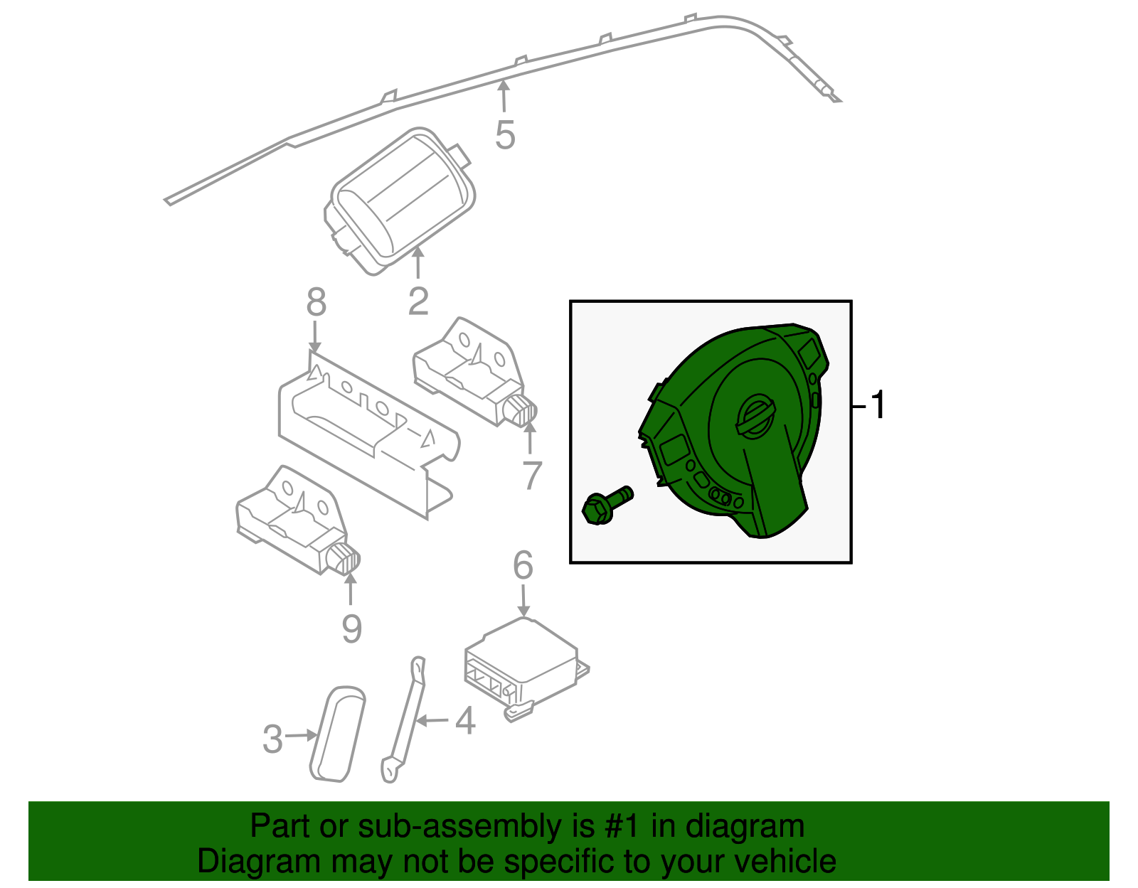 2008-2015 Nissan Driver Air Bag K8510-JM10A | Bill Kay Nissan Parts