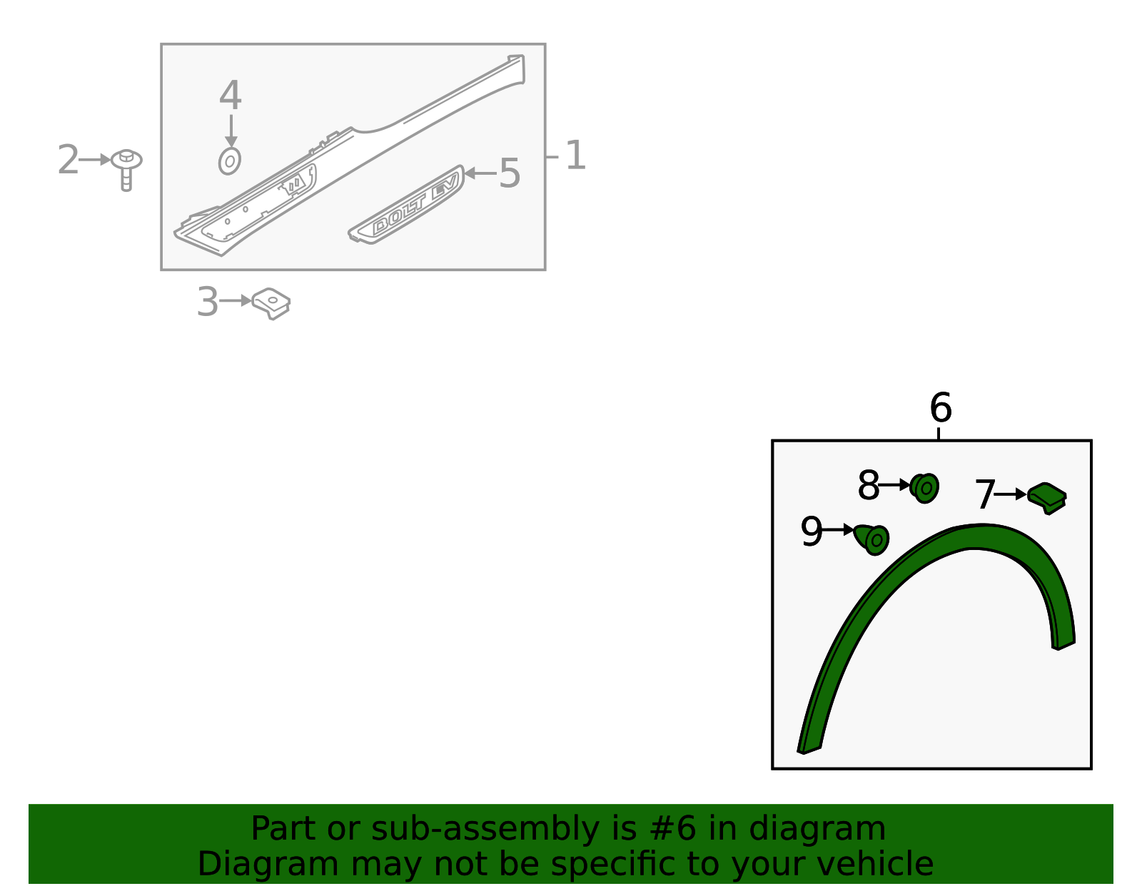 42617385 - 2017-2023 Chevrolet Bolt EV - Front Passenger Side Wheel ...