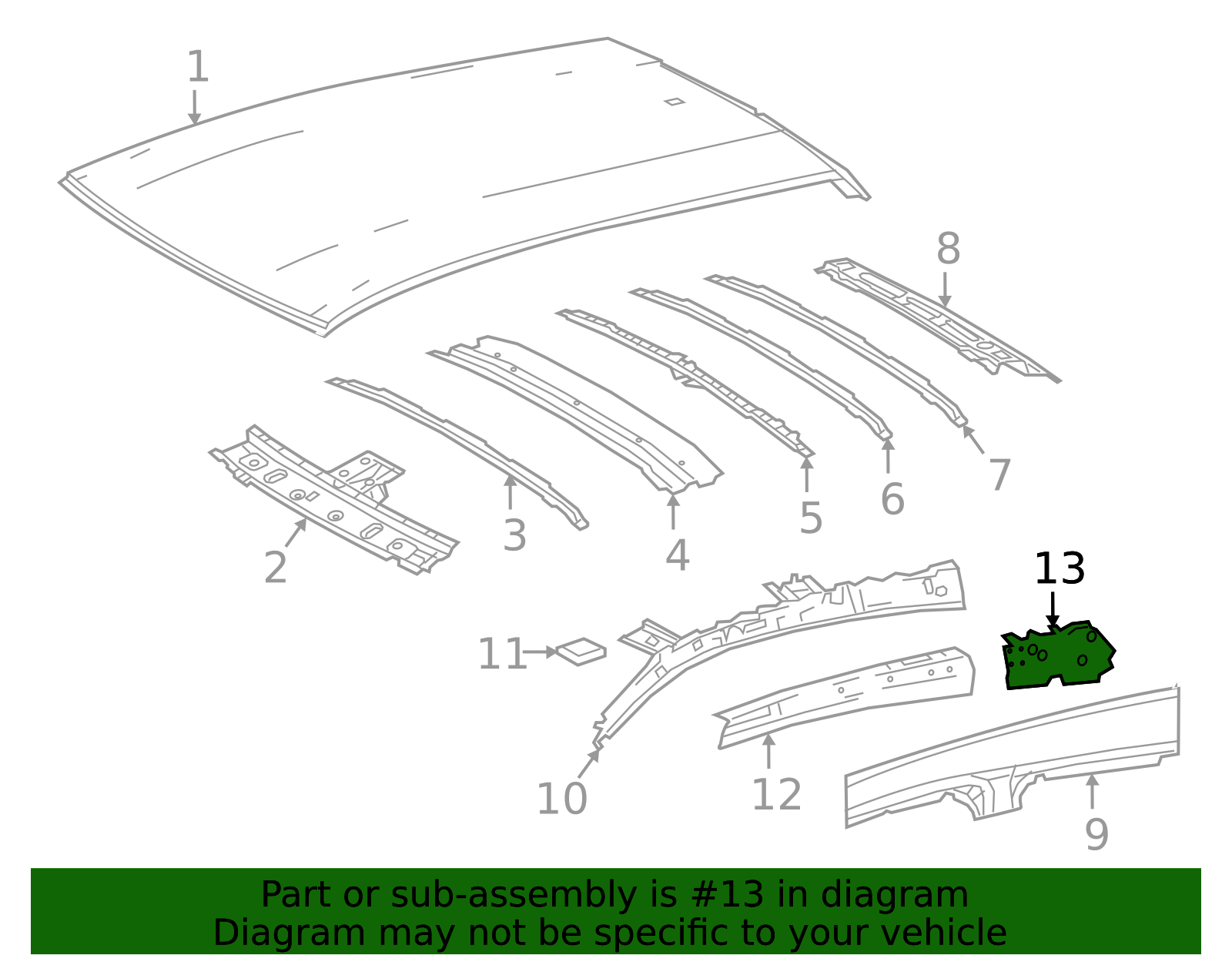 61718-F4010 - High-Quality Roof Side Rail Reinforcement for 2018-2022 ...