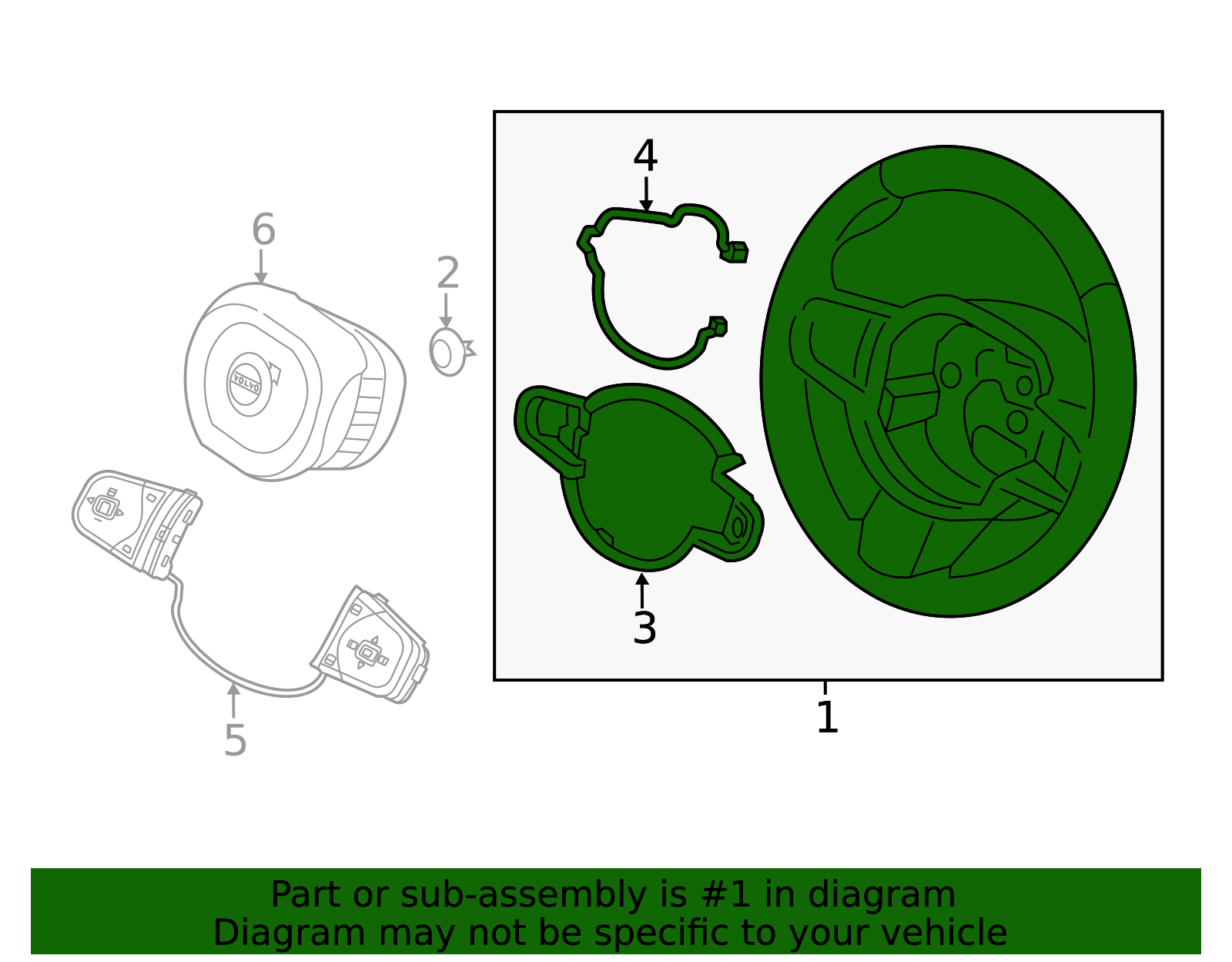 2016-2025 Volvo Steering Wheel 32288783 | TascaParts.com