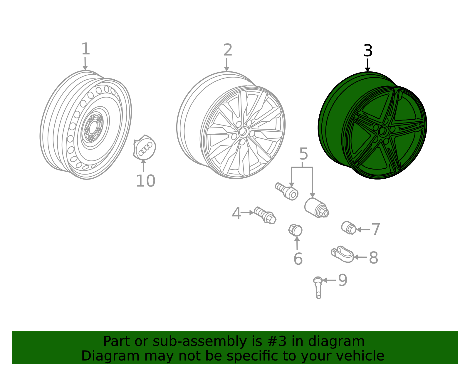 8W0-601-025-JF - Wheel 2018-2022 Audi | Audi OEM Parts Guy
