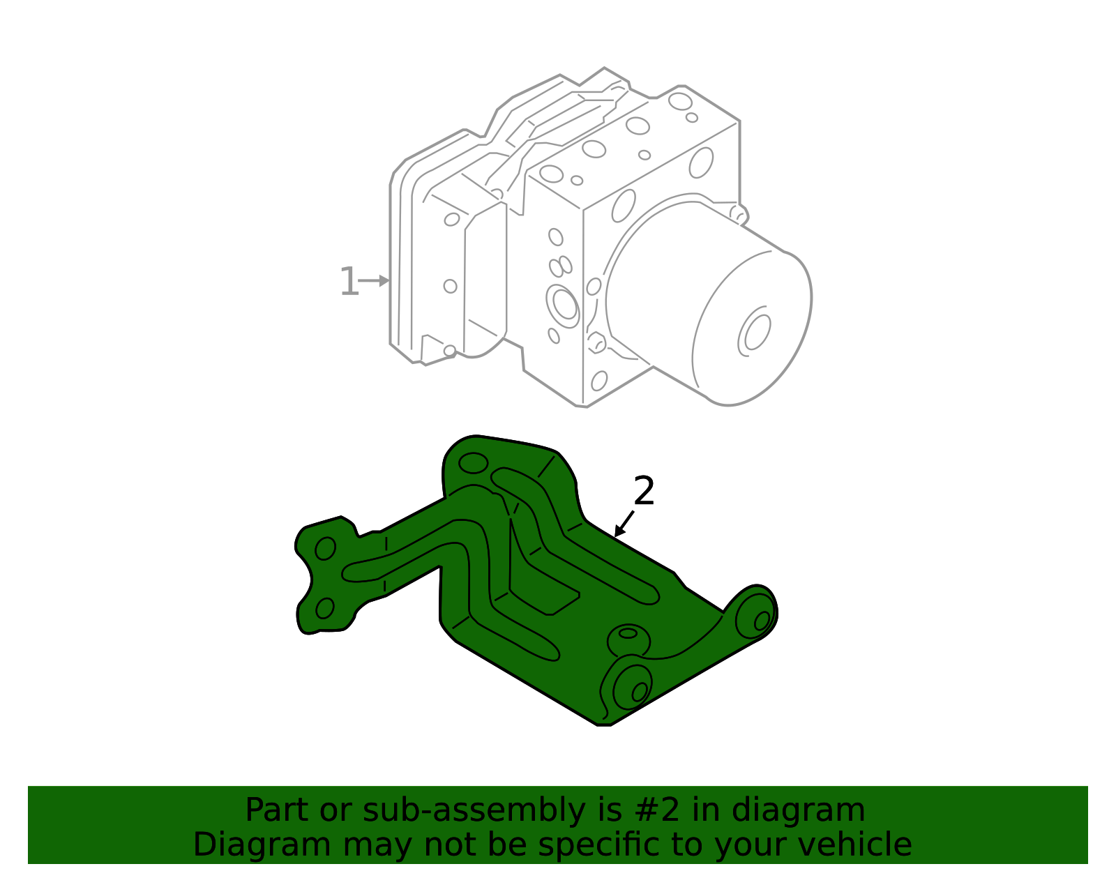 58920-N9010 - ABS Modulator Bracket 2022-2026 Kia Sportage | Kia.Parts ...