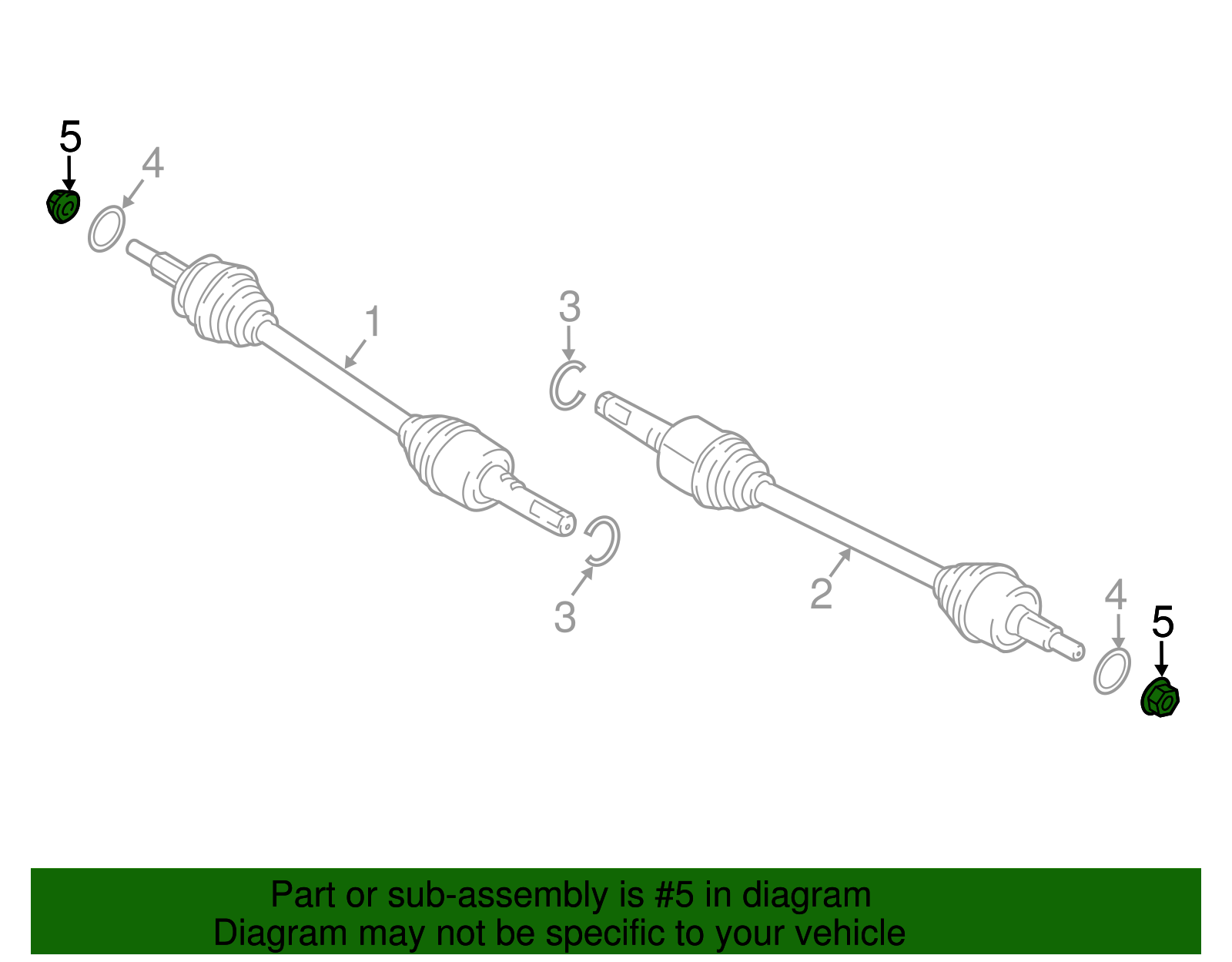 W707772-S441 - Axle Nut 1989-2025 Ford | Ford Parts Direct