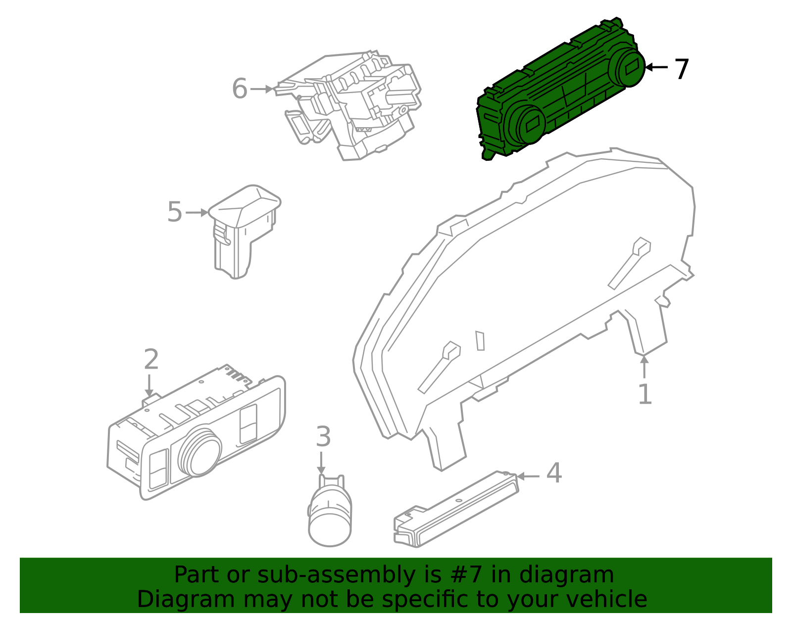 M1PZ-19980-F - 2021-2024 Ford Bronco Sport - Dash Control Unit | Dealer ...