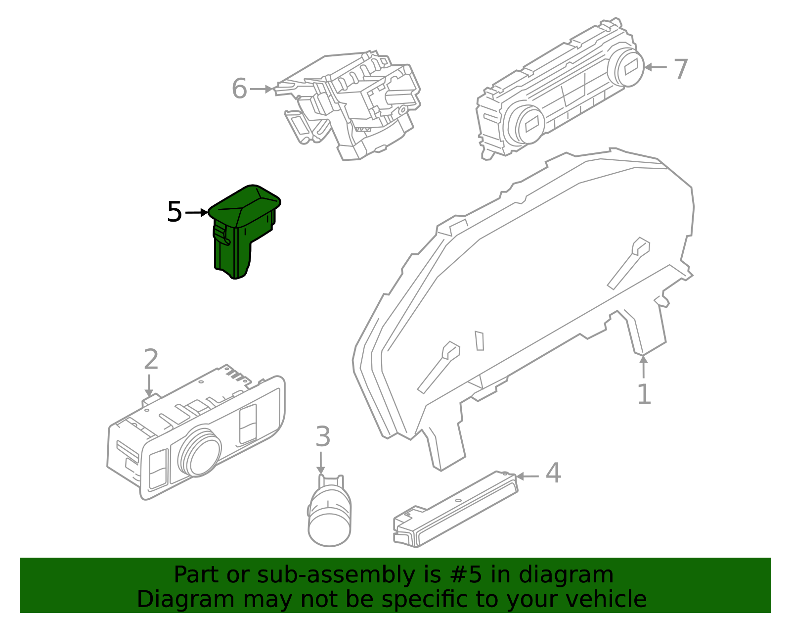 JX7Z-19E663-B - Sun Load Temperature Sensor 2021-2025 Ford | Big 3 Auto ...