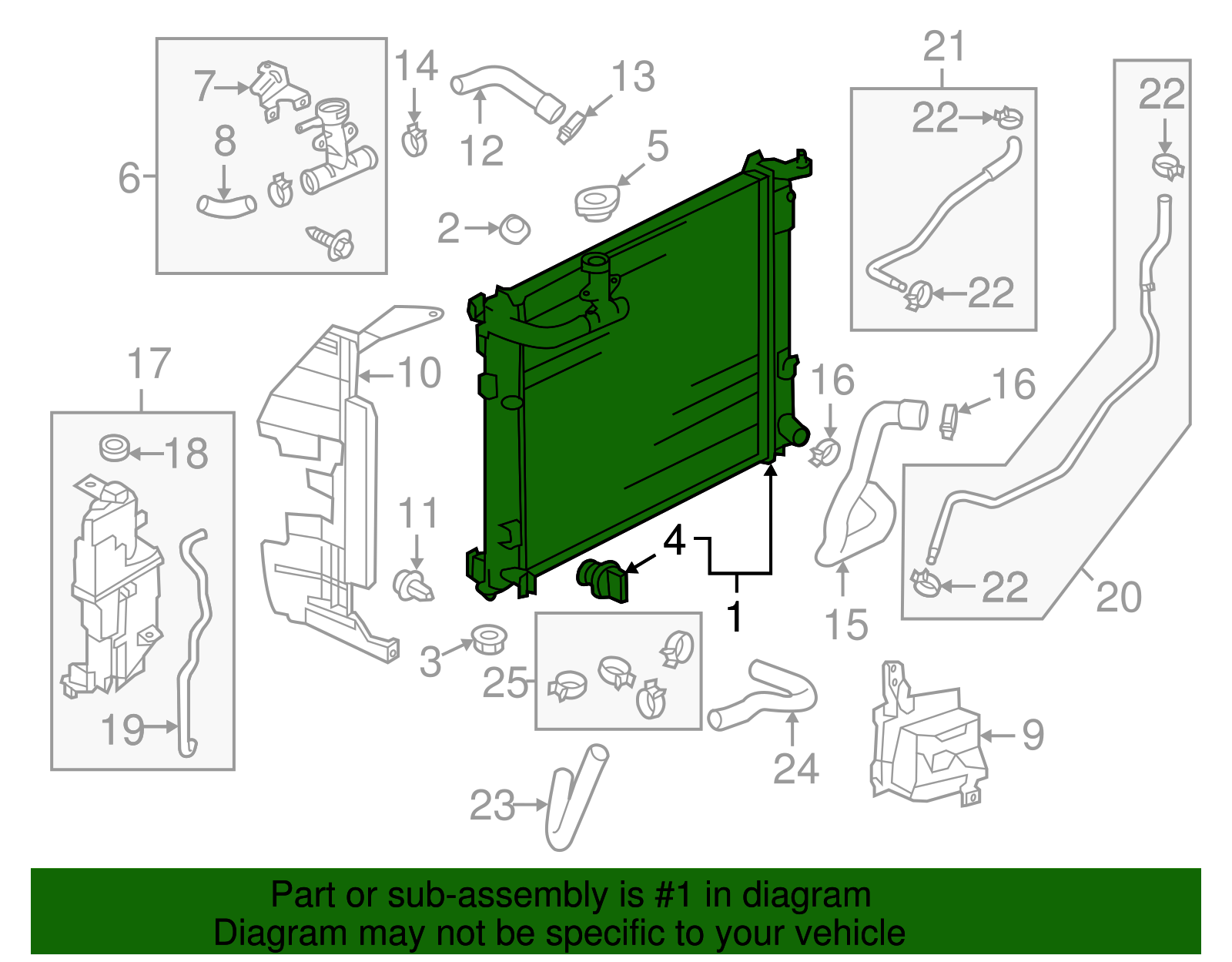 21410-1HS3A - Radiator - 2012-2019 Nissan | Nissan OEM Parts Direct