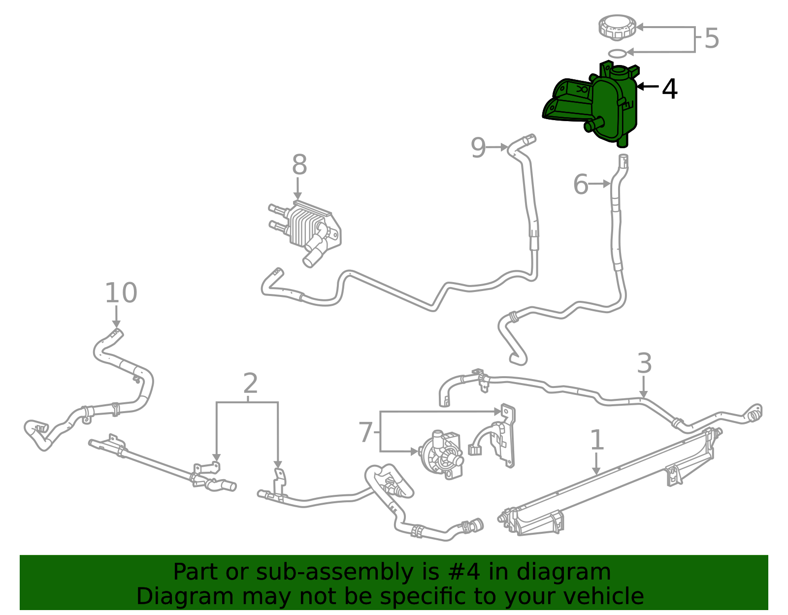 85639732 - Radiator Surge Tank 2020-2023 GM | Chevrolet Parts Direct