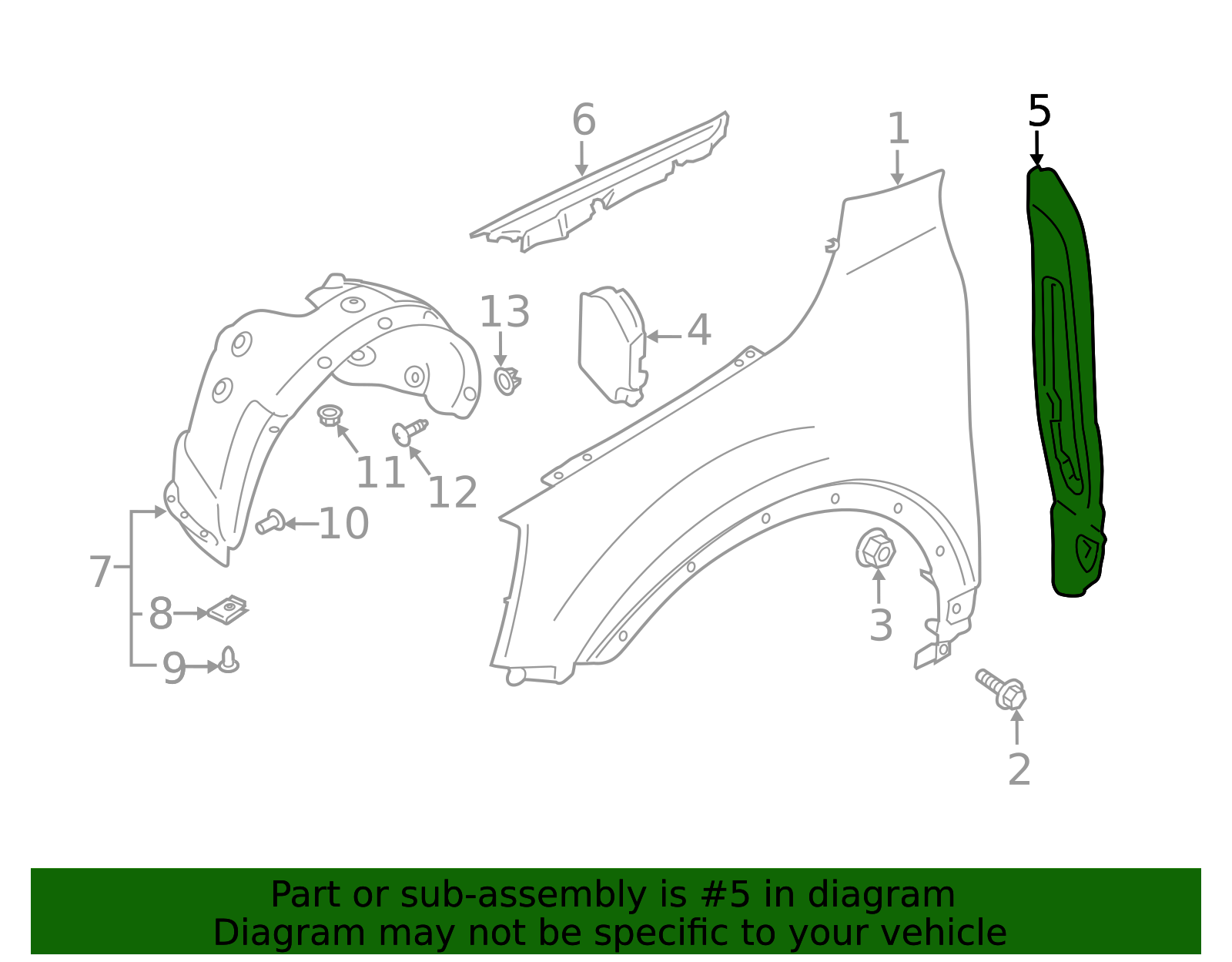 84116-S9000 - Rear Insulator 2020-2025 Kia Telluride | Kia.Parts Store