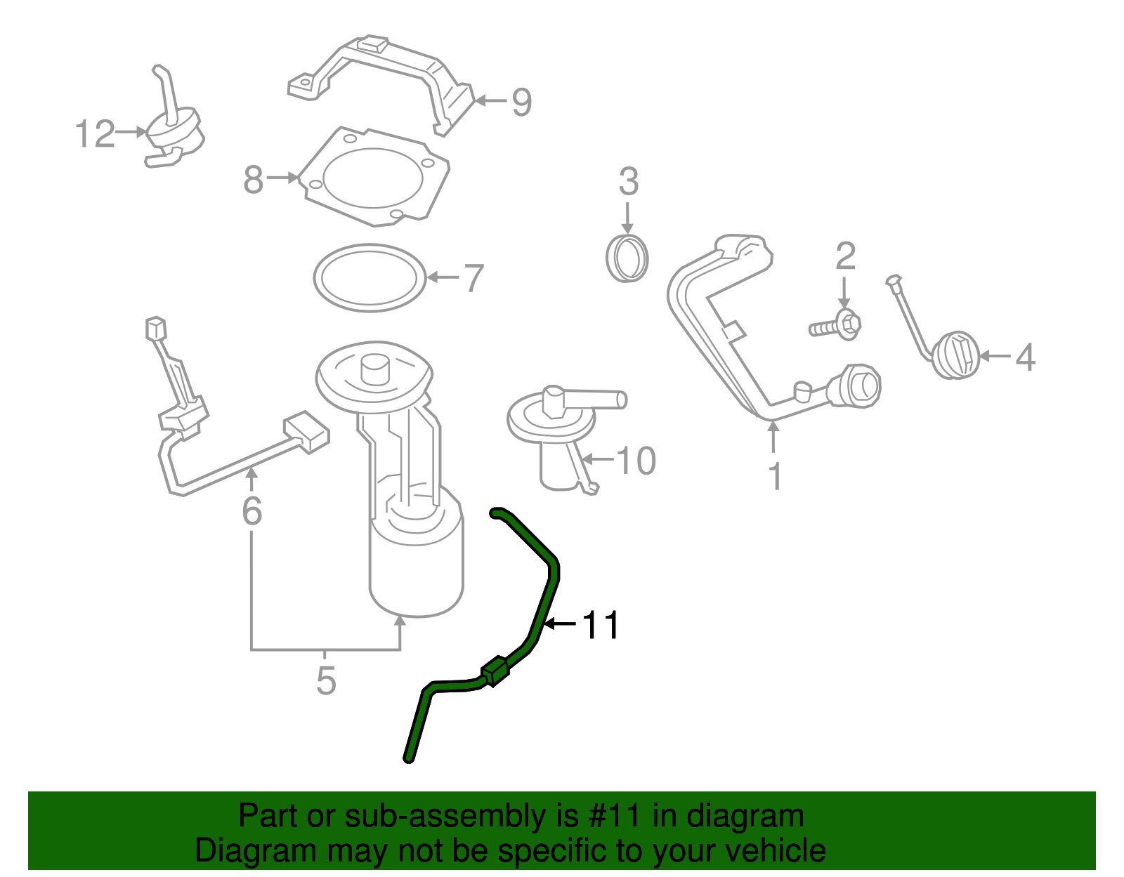 2020-2025 Ford | Tube Assembly | LC3Z-9D683-A | Walls' Ford Parts