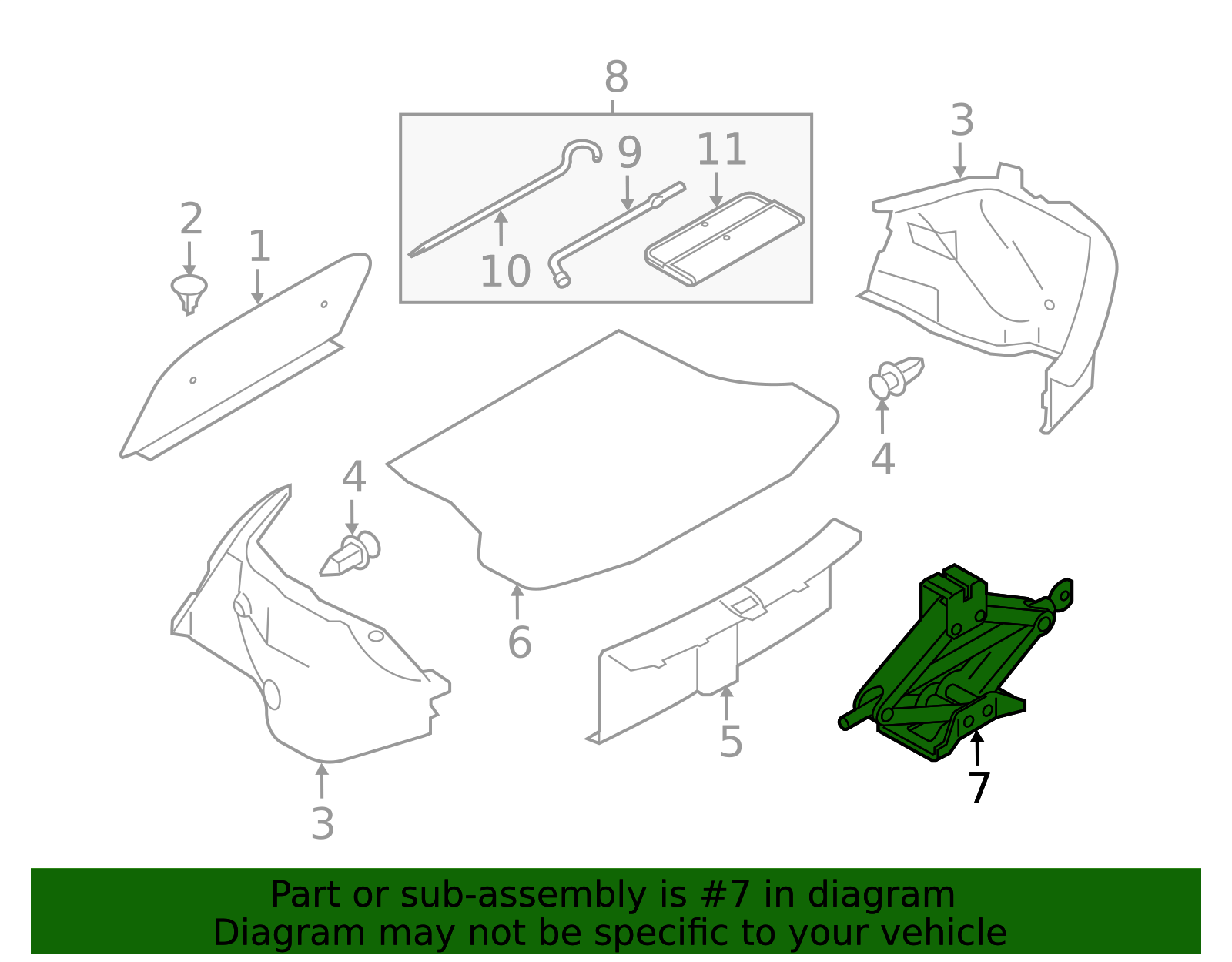 2013-2019 Nissan Jack 99550-3WC0A | Nissan Parts Plus