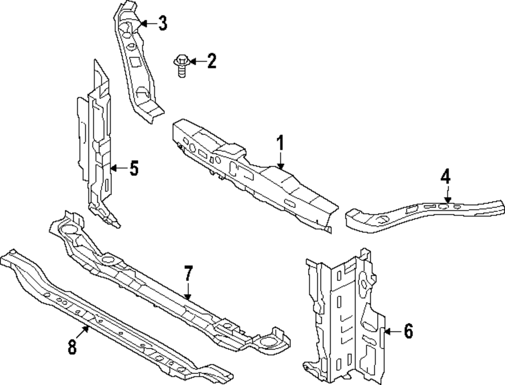 2025 Subaru Forester Lower Tie Bar 53029SL0509P | Subaru Parts Guys