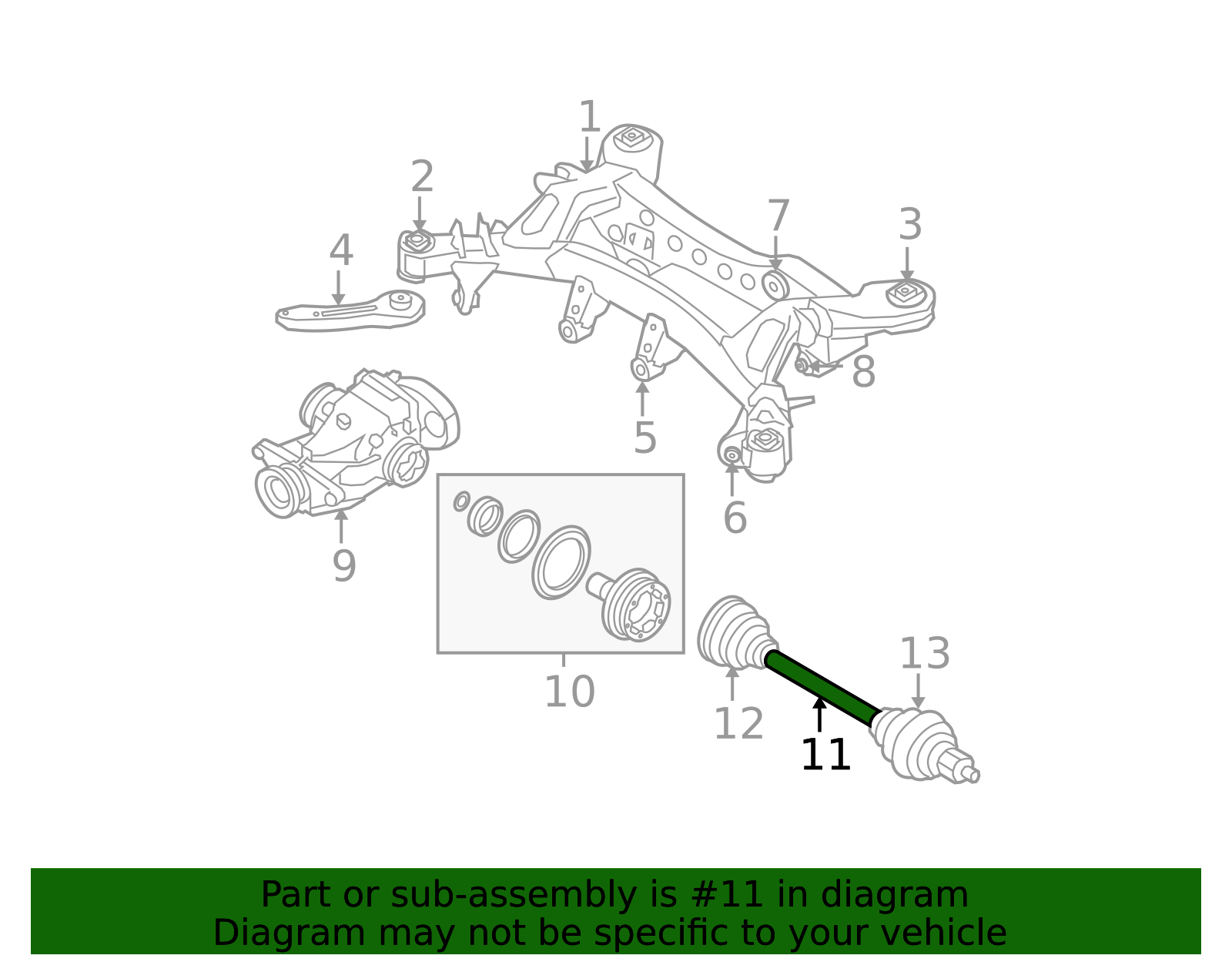 2007-2011 BMW | Axle Assembly | 33-21-7-561-789 | OEM Vehicle Parts