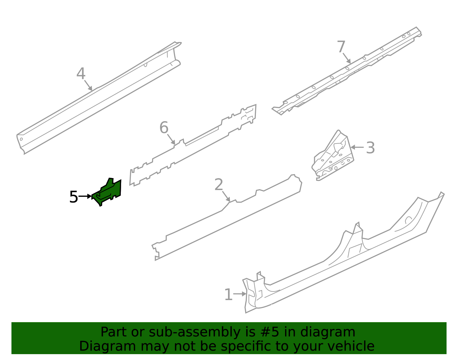 51572FL0209P - High-Quality Rocker Panel Reinforcement for 2018-2023 ...