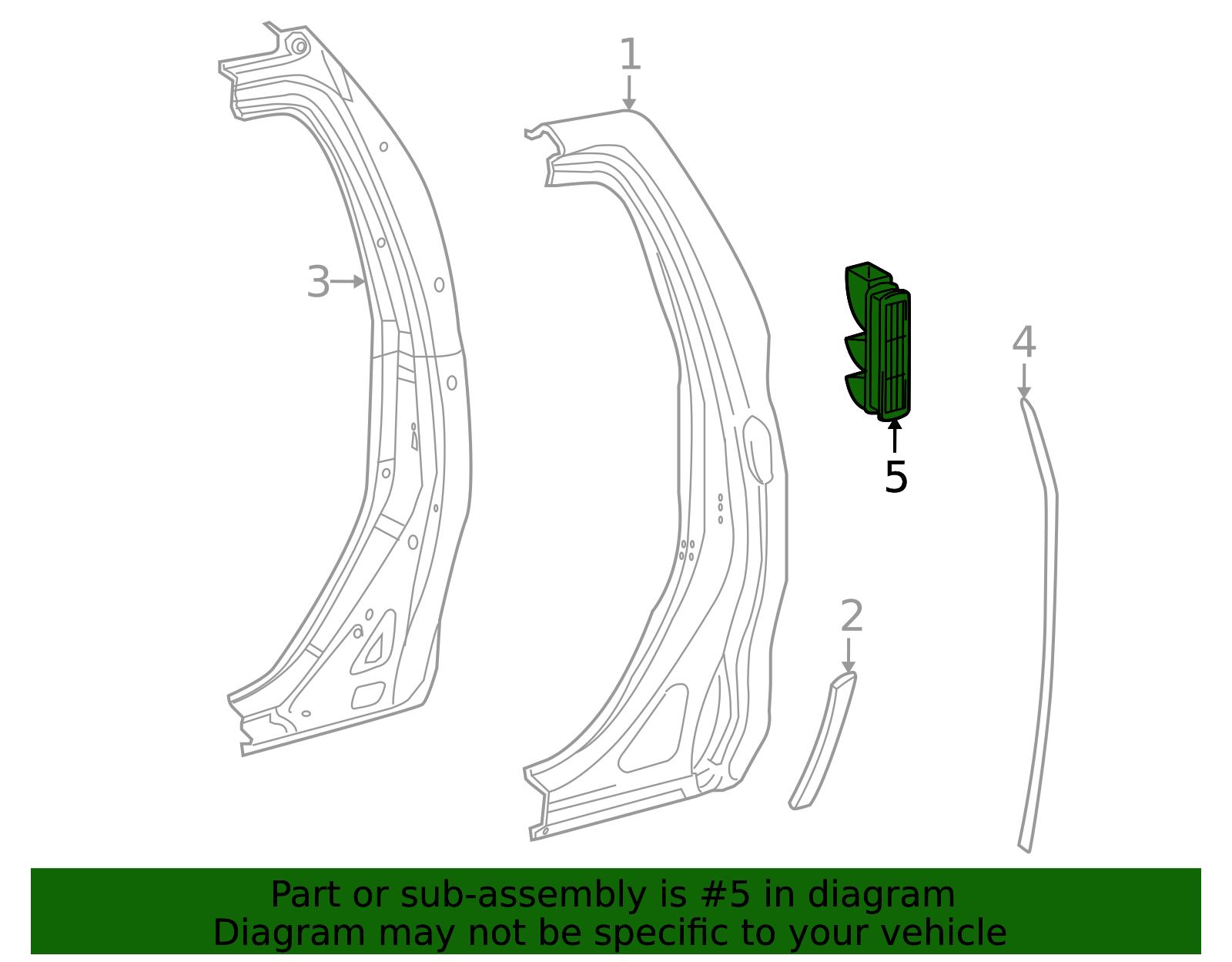 2022-2025 Toyota Tundra Vent Louver 62905-0C030 | Toyota Parts Center