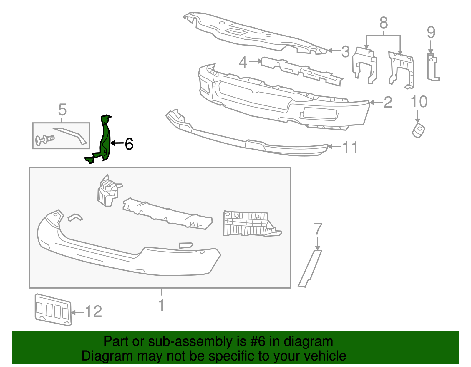 2004-2008 Ford | Mount Bracket | 4L3Z-17B983-AB | Walls' Ford Parts