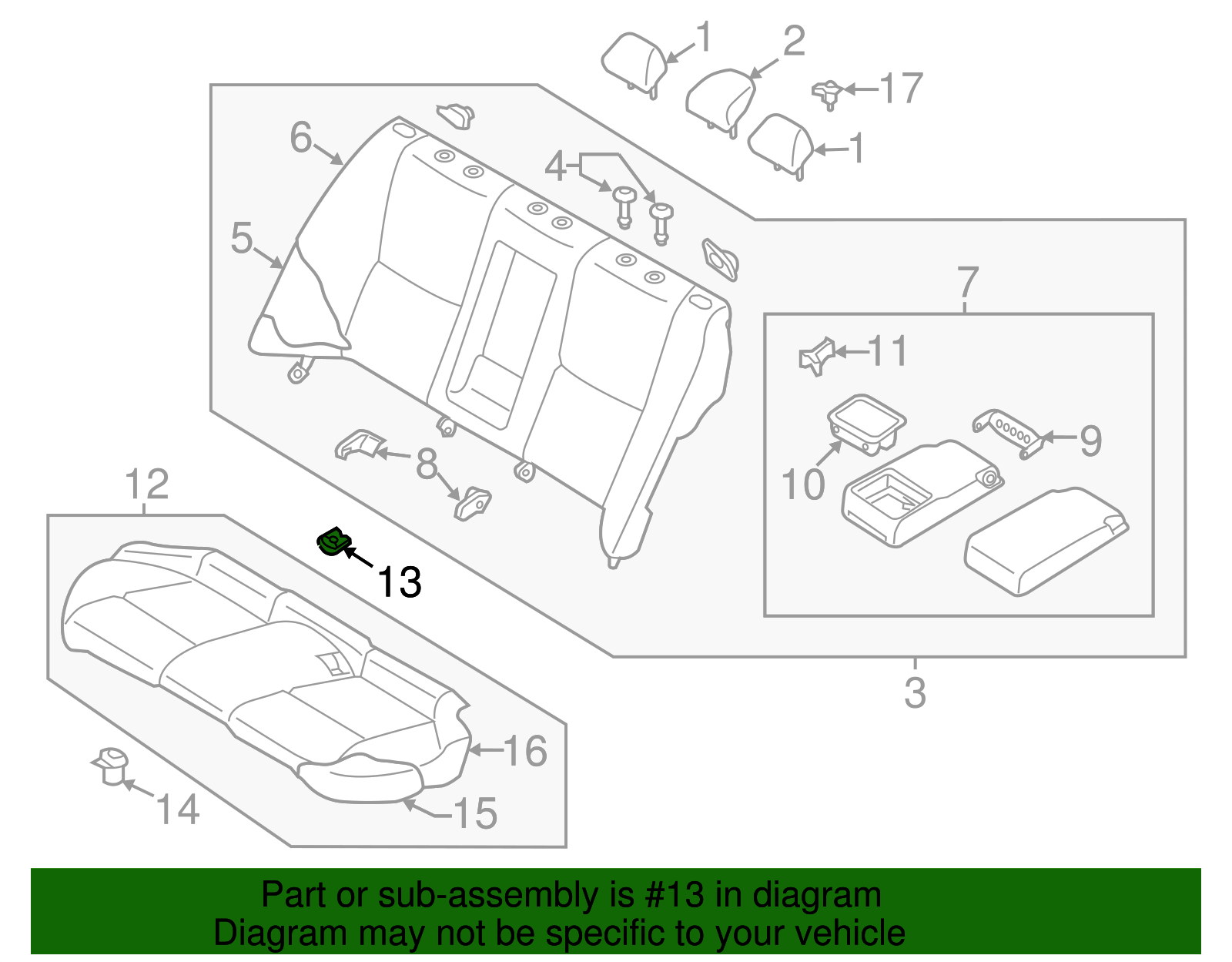2014-2020 Infiniti Q50 Cushion Assembly Bracket 88392-4HA0A | Faulkner ...