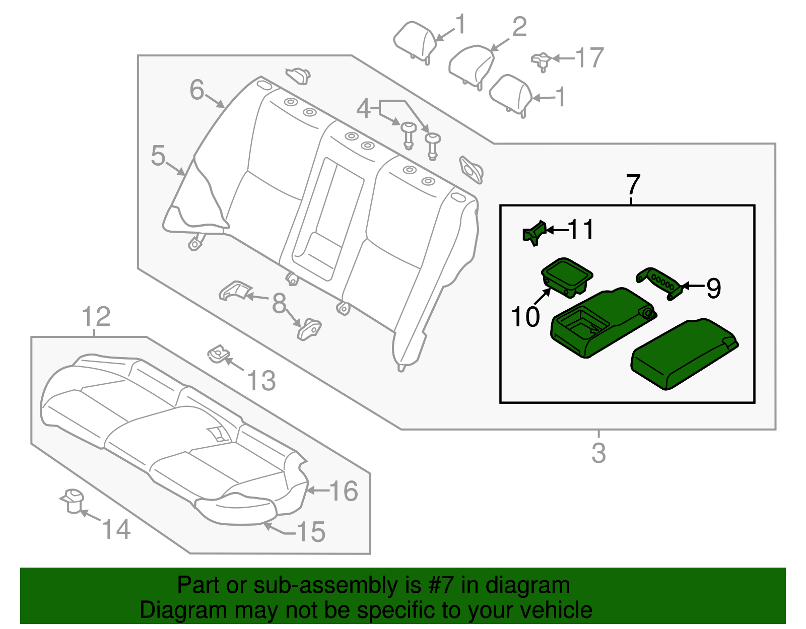 2014-2018 Infiniti Q50 Armrest Assembly 88700-4GA0A | Infiniti of Nashua
