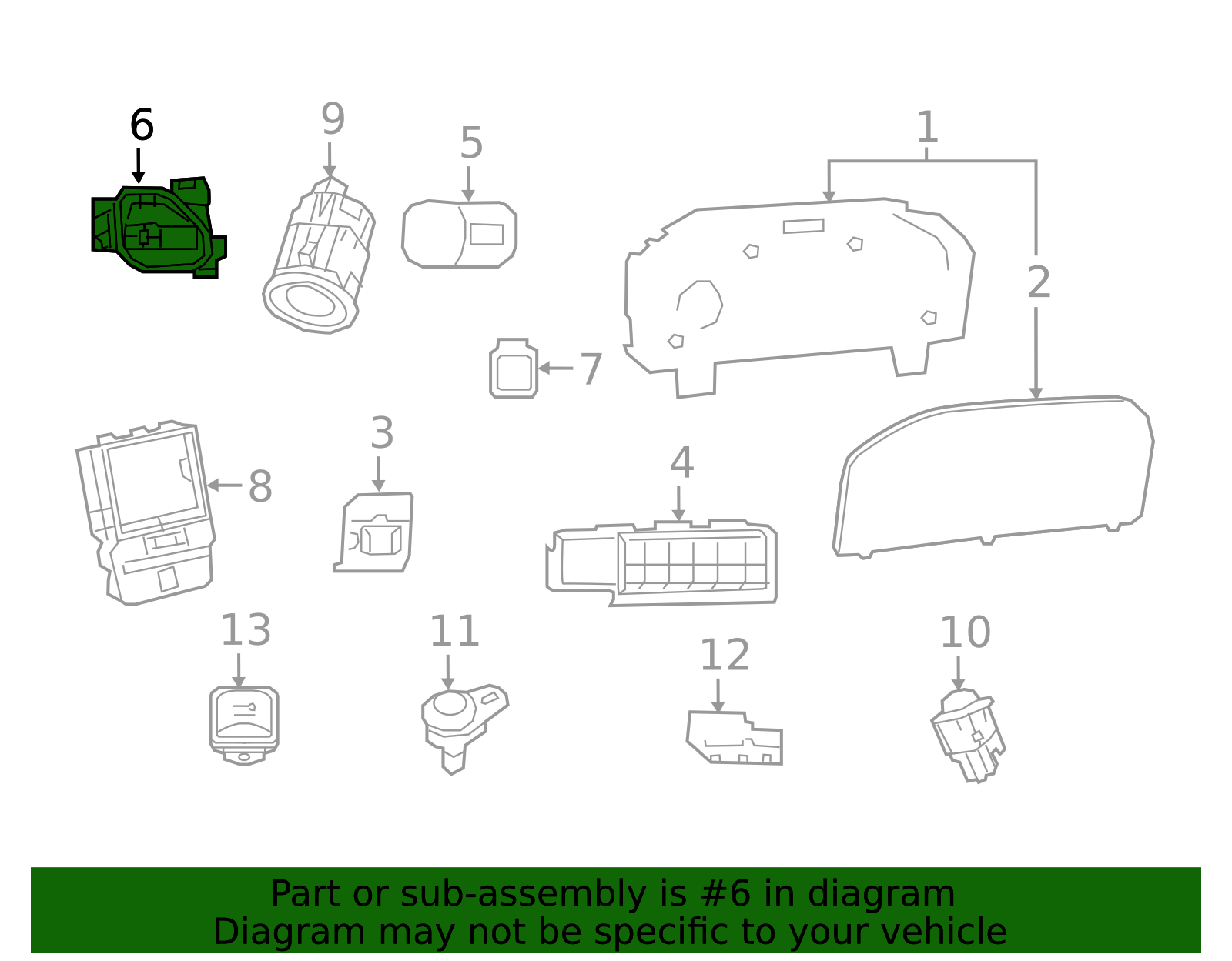 2019-2024 Ram Transfer Case Switch 68368381AF | Mopar Parts Canada
