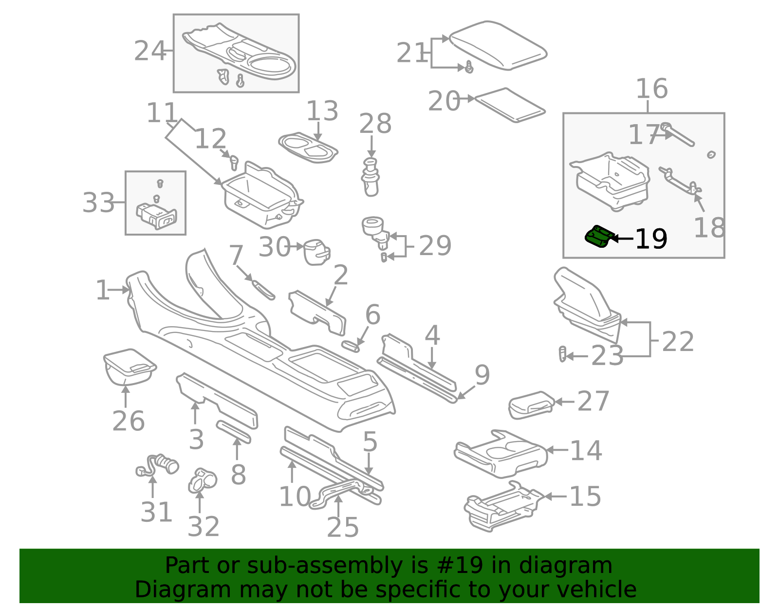 58961-53010 - High-Quality Console Bracket for 2001-2005 Lexus IS300 ...