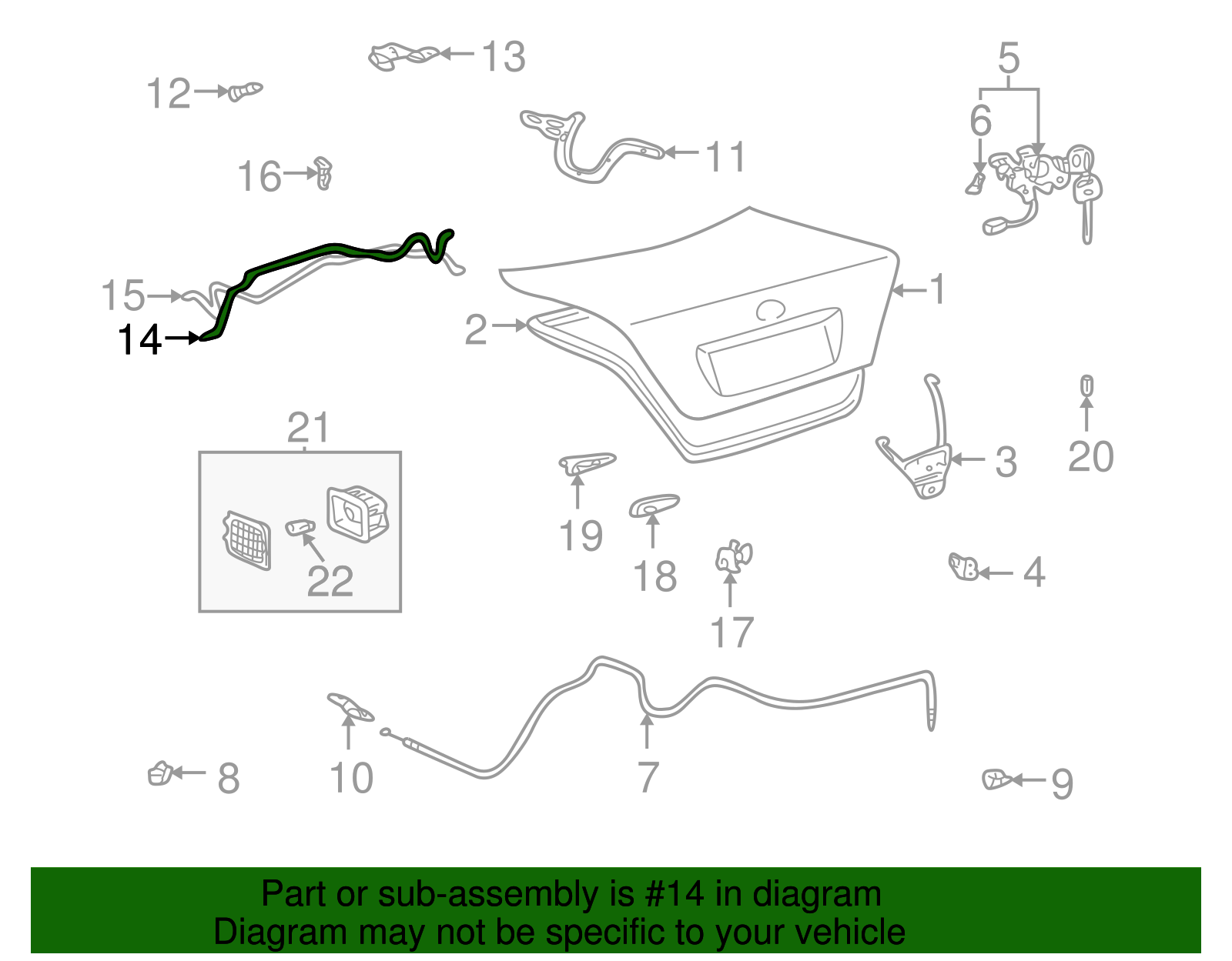 OEM 2002-2006 Toyota Camry Torsion Bar Part # 64531-AA020 | Modern ...